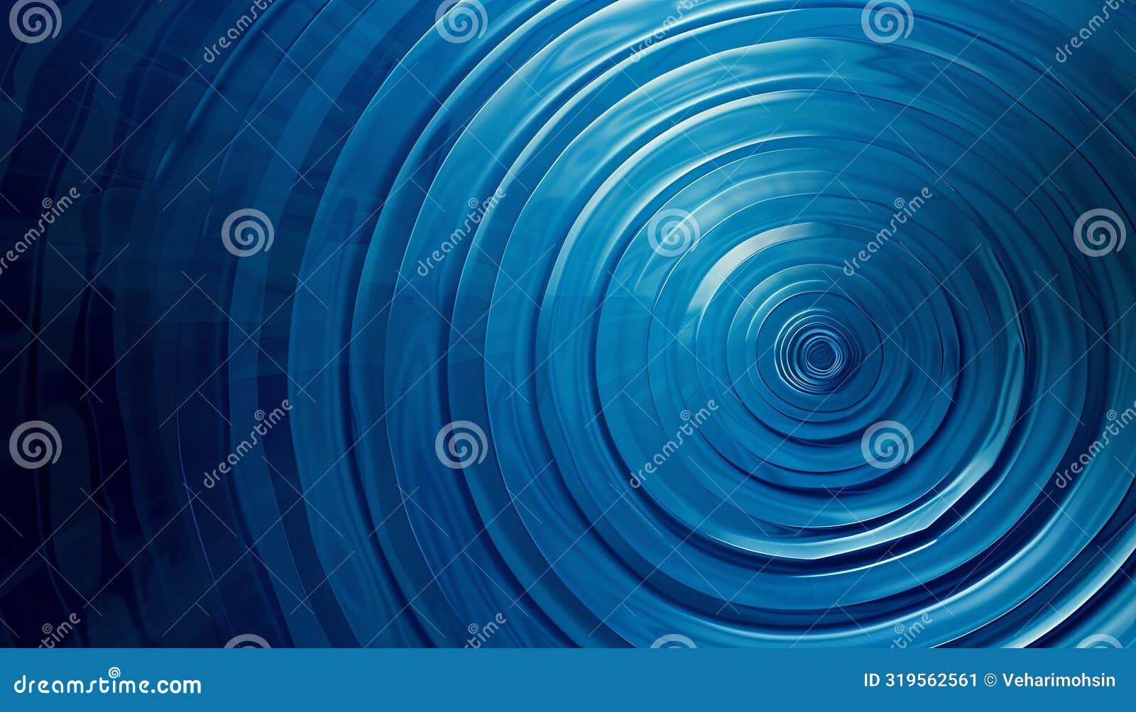 Blue Circle Line Abstract Background. Stock Illustration - Illustration ...