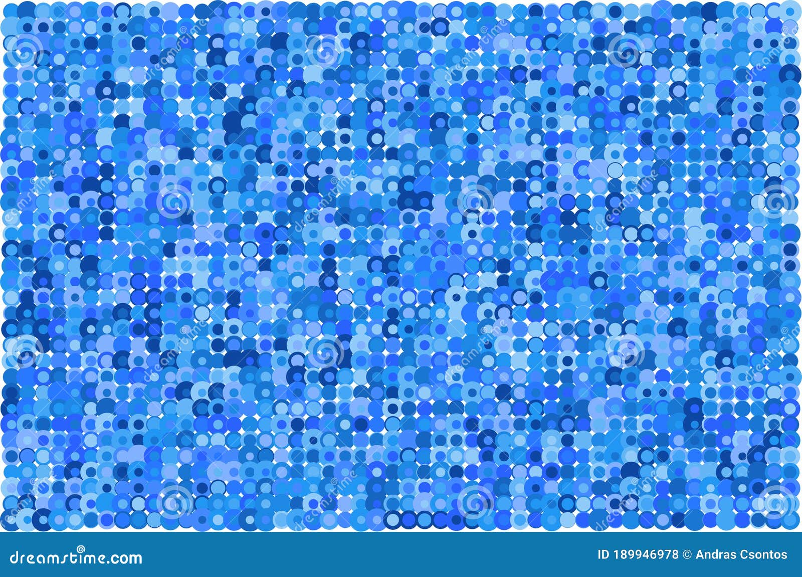 Blue Circles with Borders in Random Blue Shades Vector Stock Vector ...