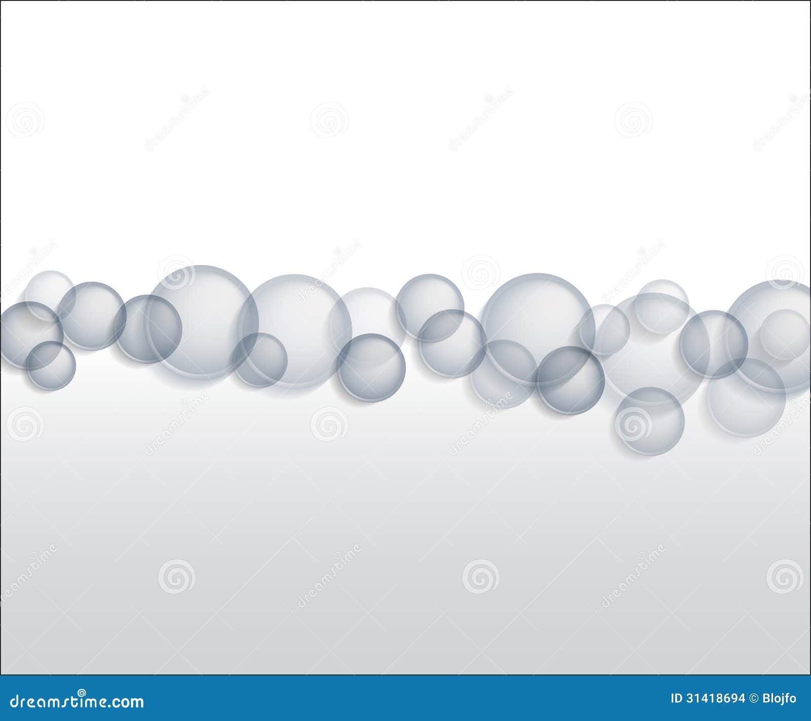 Blue circles floating stock vector. Illustration of circle - 31418694