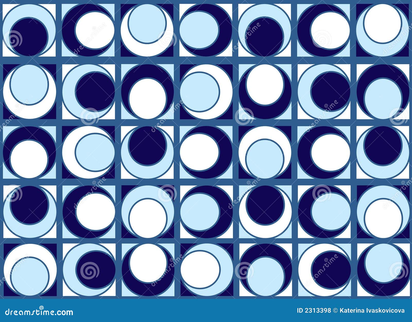 Blue circles pattern stock vector. Illustration of nuance - 2313398