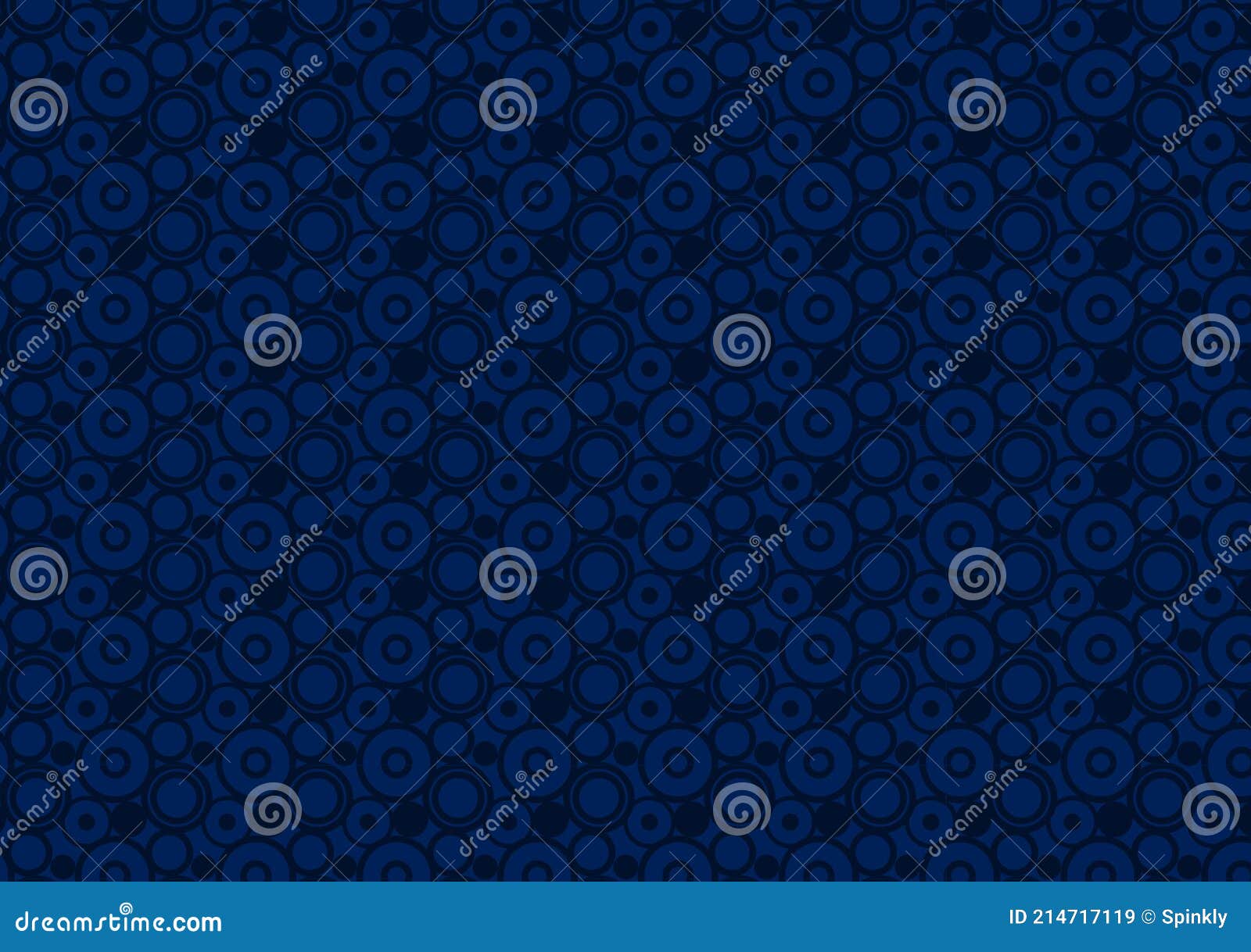 Blue Circles Pattern Design for Wallpaper Stock Illustration ...