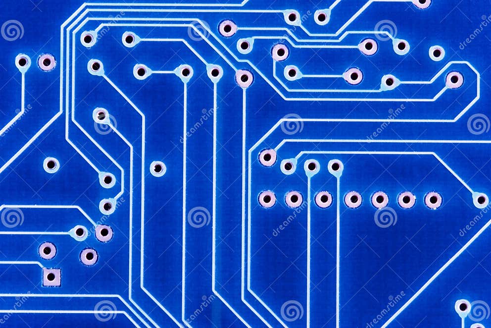 Blue circuit stock image. Image of future, circuitry, communication ...