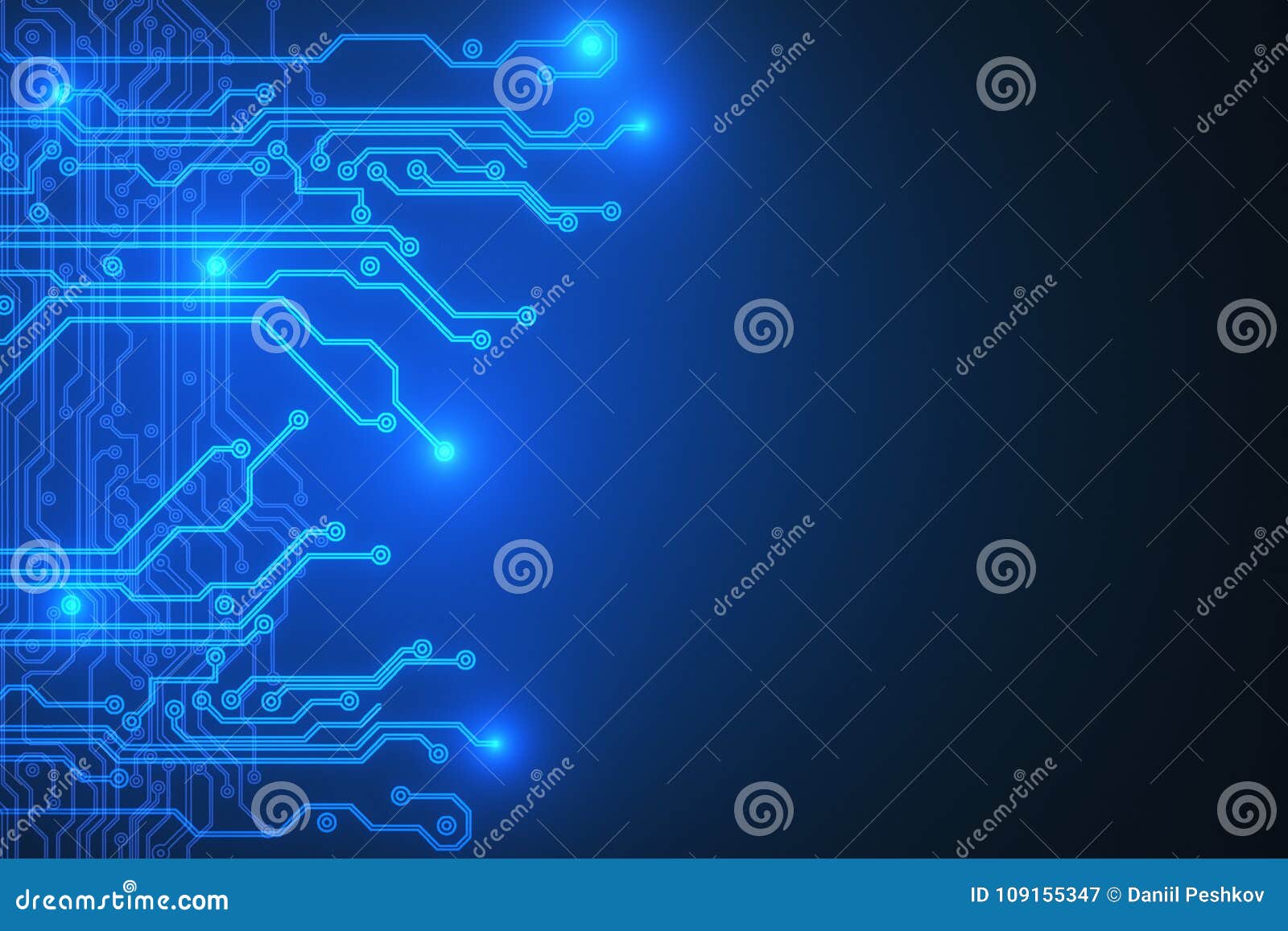 Blue circuit backdrop stock illustration. Illustration of design ...