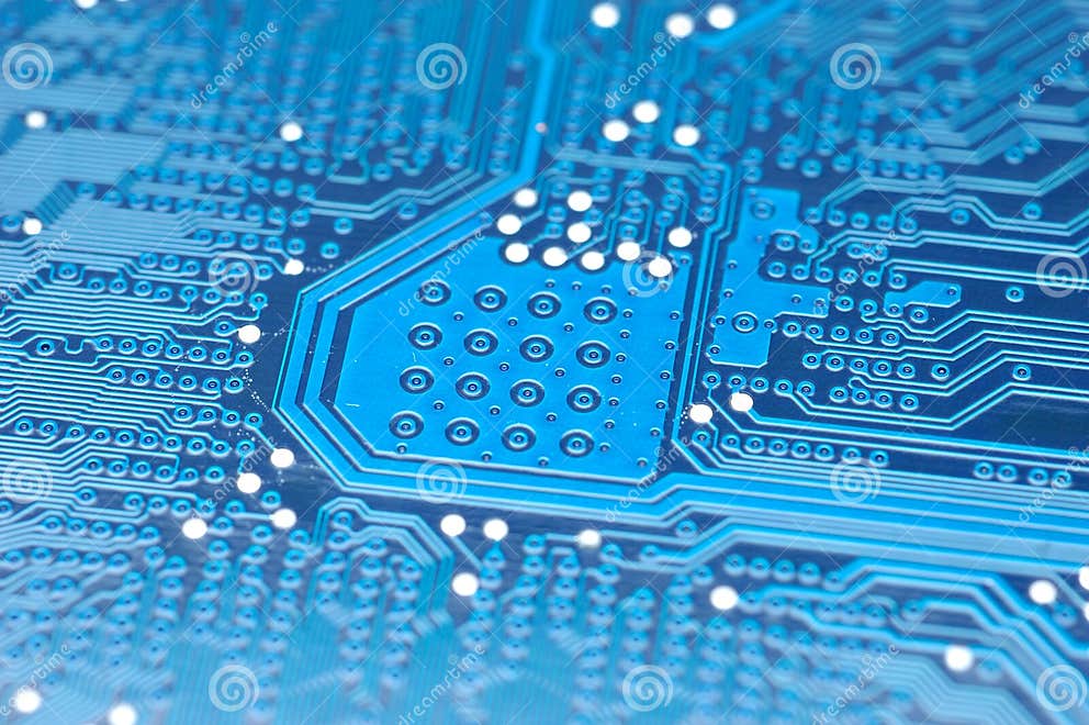 Blue circuit board stock photo. Image of desktop, blue - 5550440
