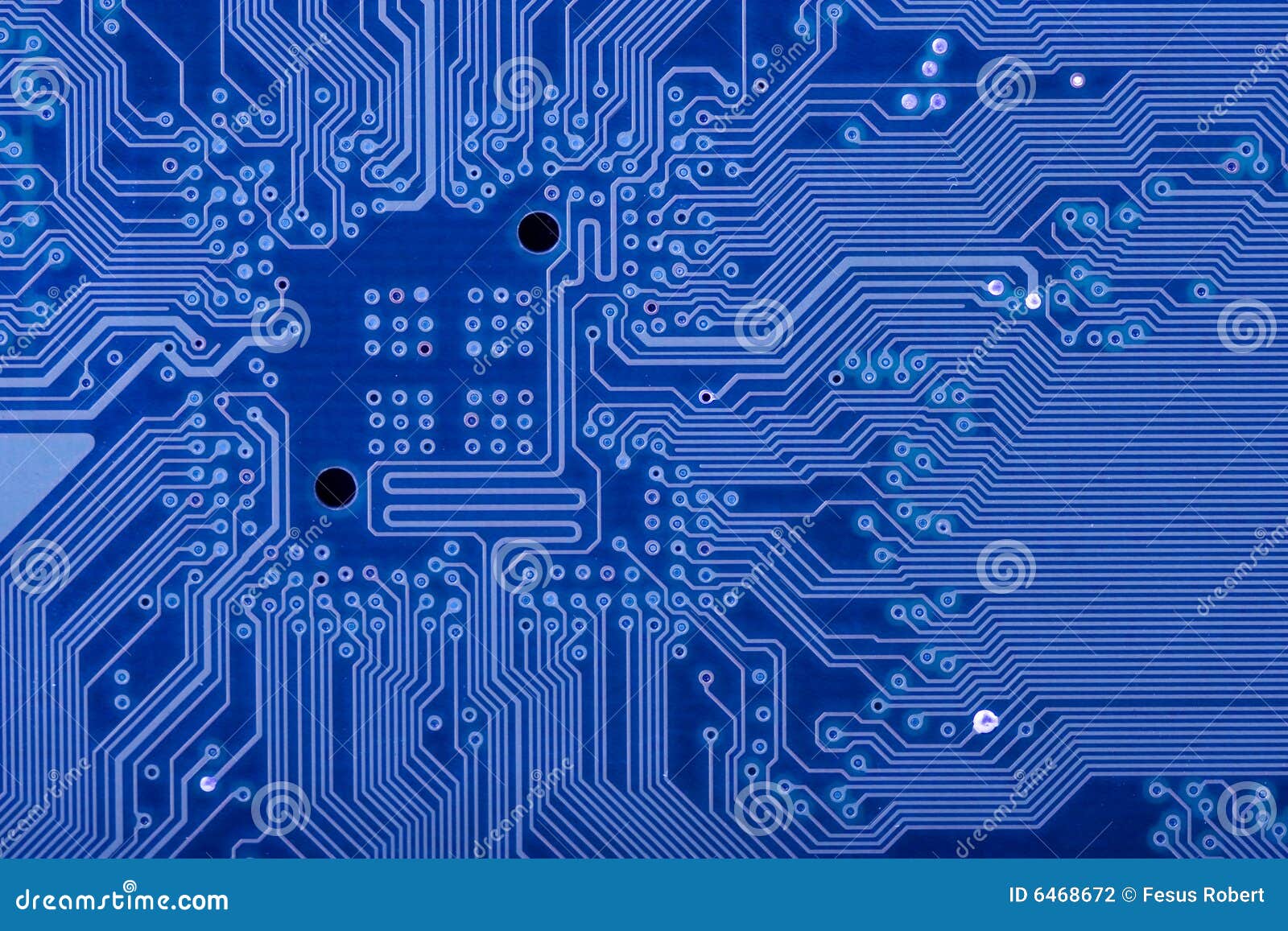 Blue circuit board stock photo. Image of connecting, mother - 6468672