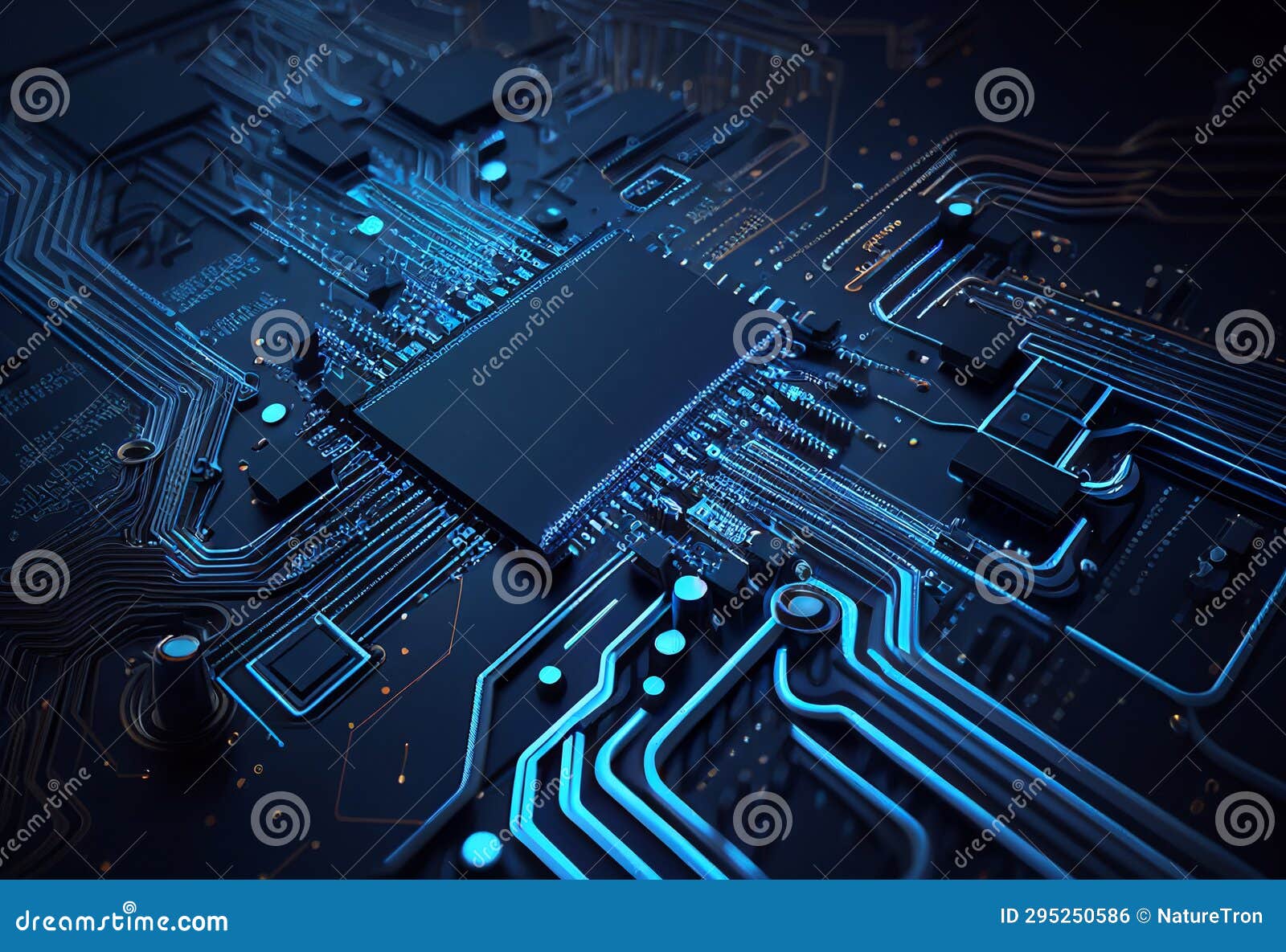 Blue Circuit Board Circuit Board Background Electronic Circuit Board ...
