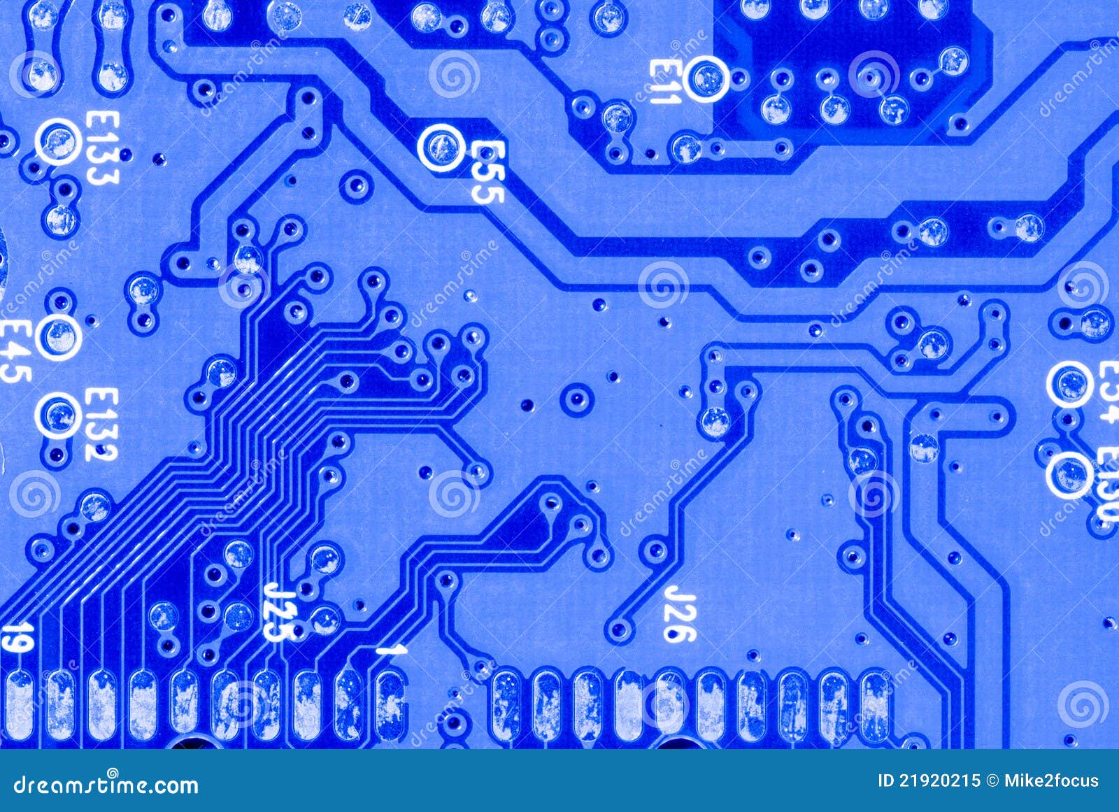 Blue Circuit Board Texture Royalty-Free Stock Photography ...