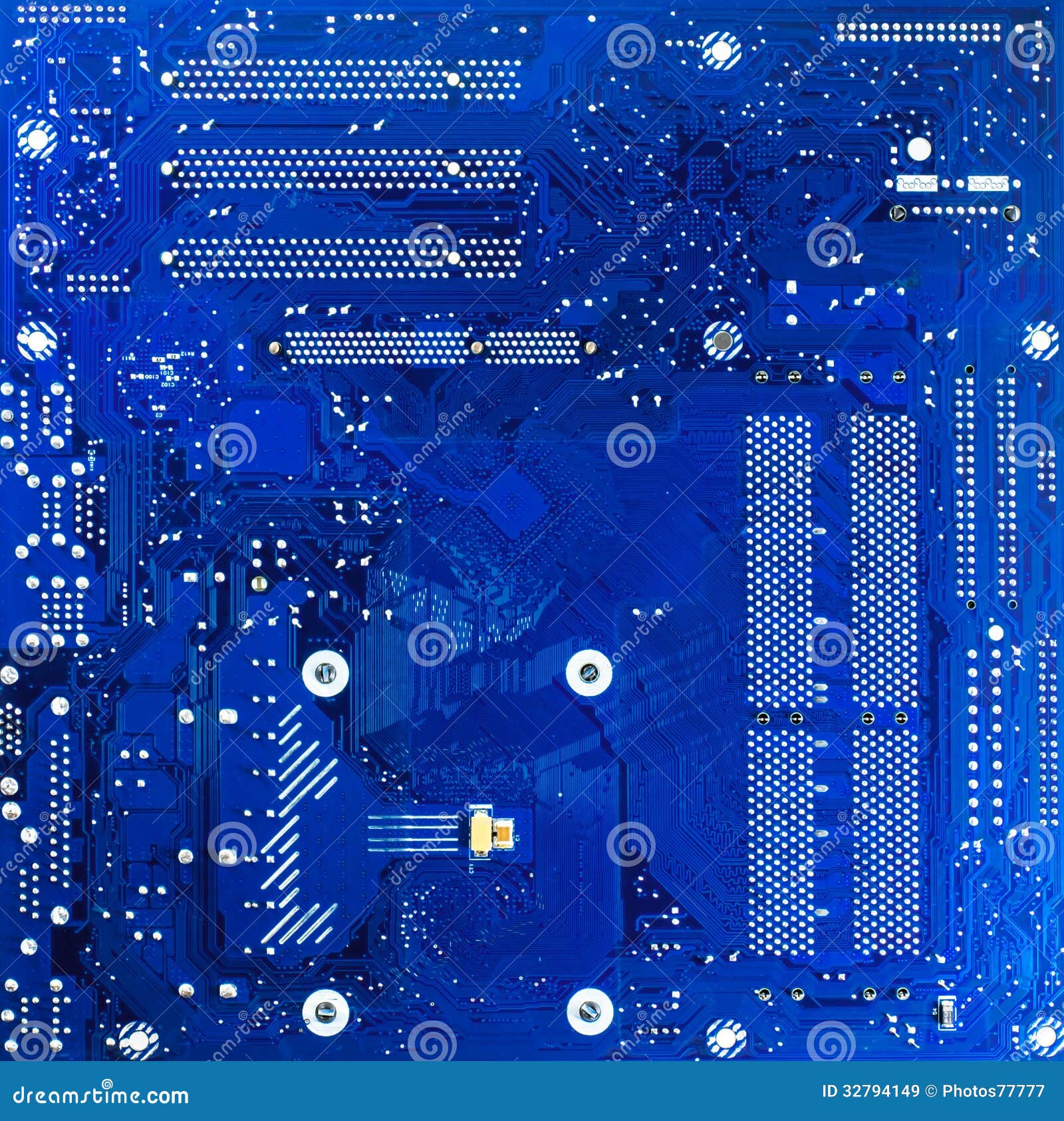 Blue circuit board stock image. Image of futuristic, integrated - 32794149
