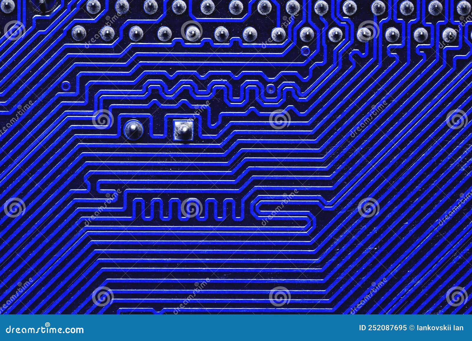 Blue Circuit Board, Electronic Computer Hardware Technology ...