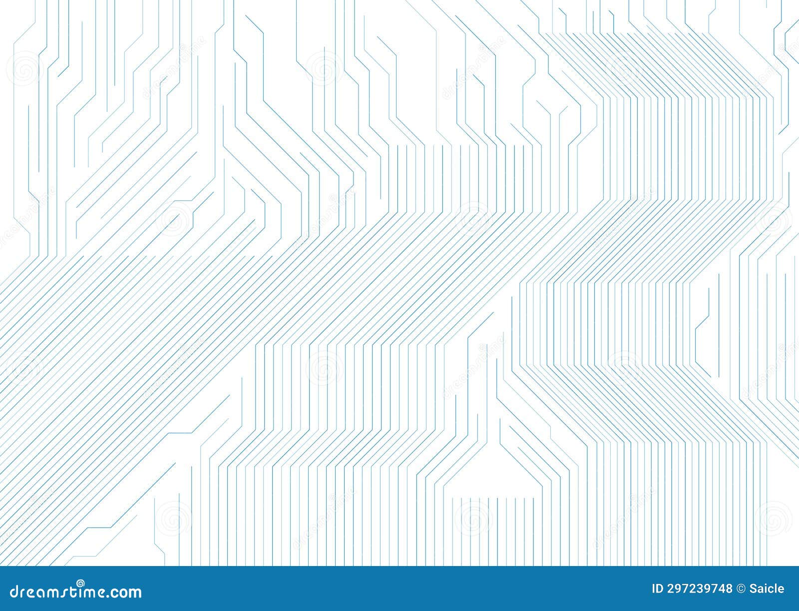 Blue Circuit Board Lines Abstract Technology Geometric Background Stock ...