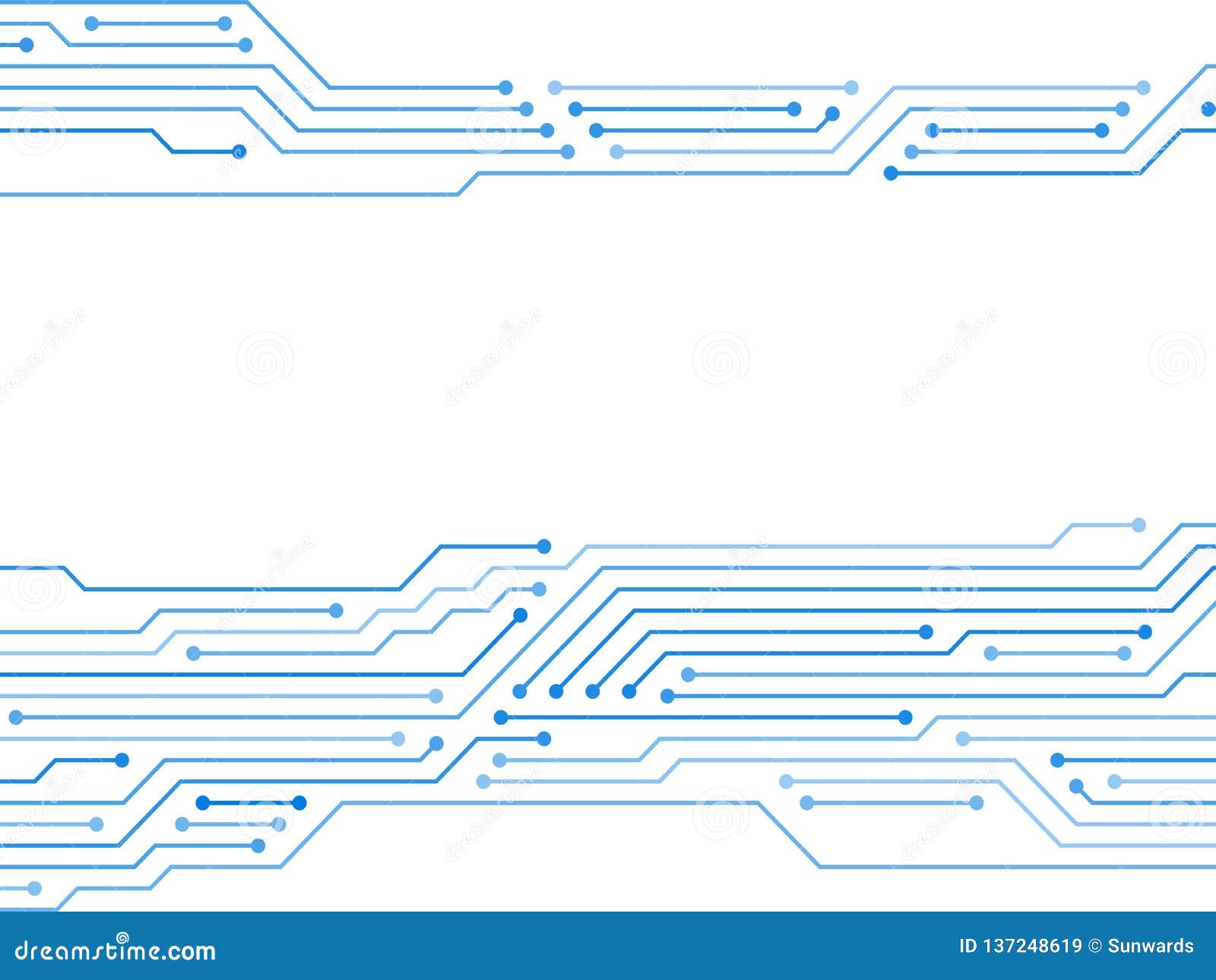 Blue Circuit Board or Motherboard Texture Vector Stock Vector ...