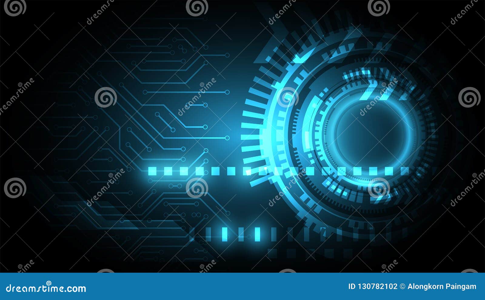 Blue Circuit on Cyberspace Background,abstract Technology Background ...
