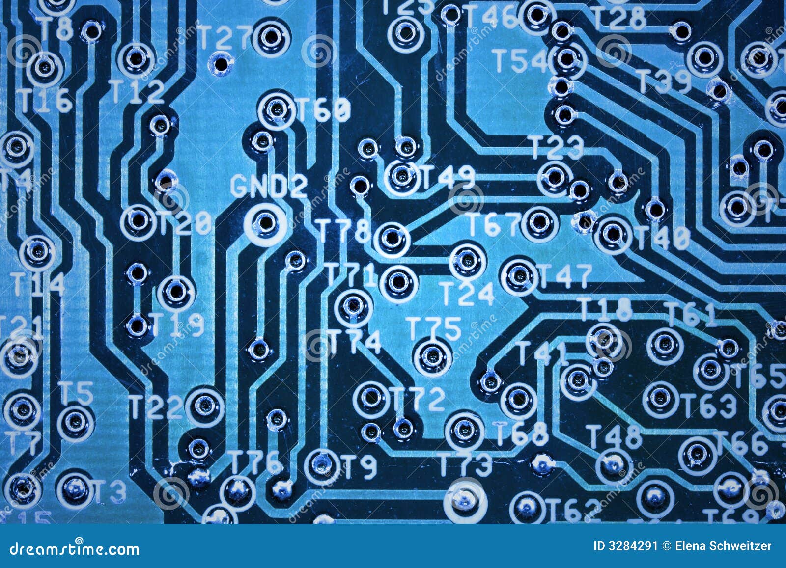 Blue Circuit Board Stock Photography | CartoonDealer.com #30993422