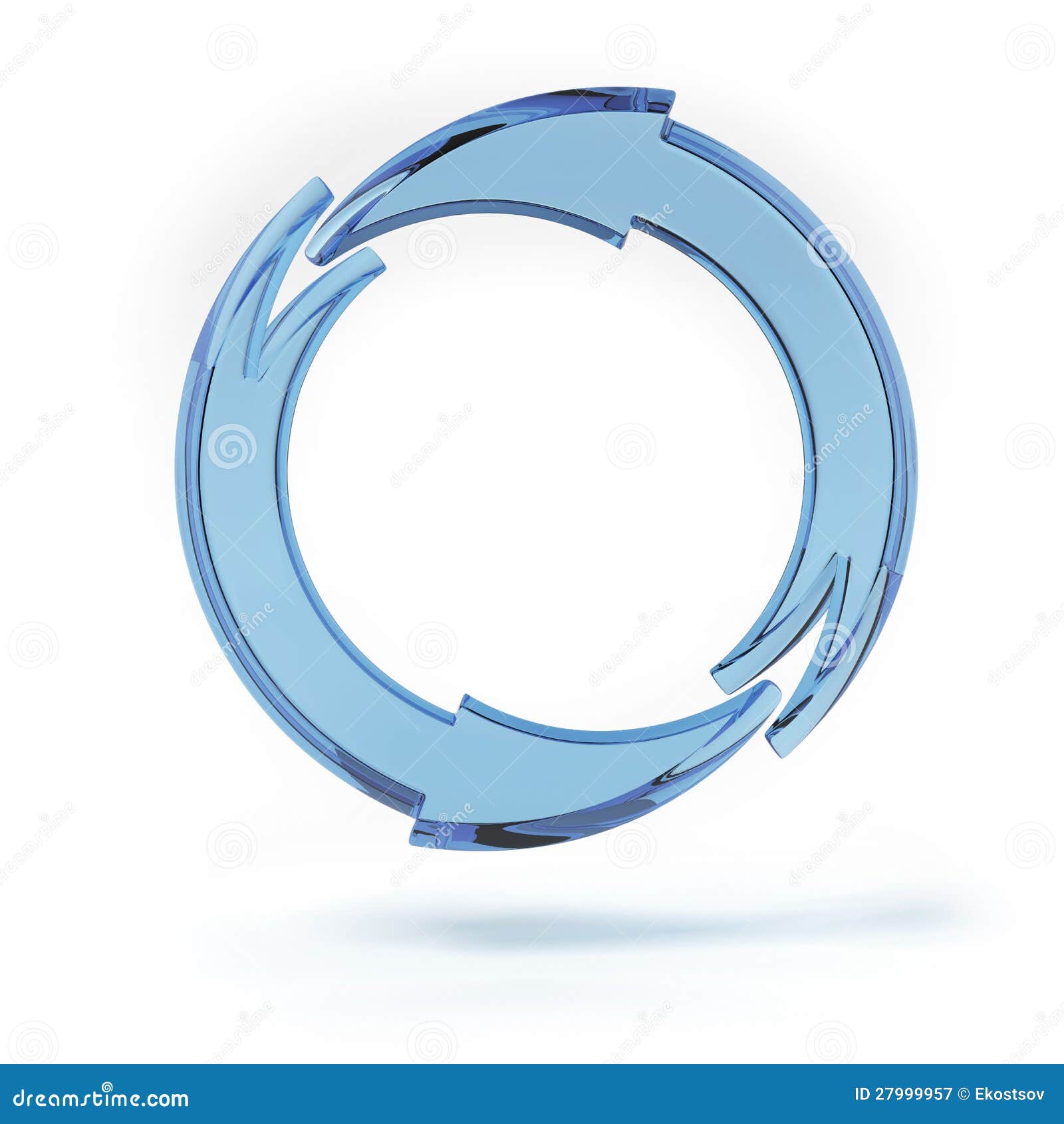 Blue Circular Arrows Royalty Free Stock Photography - Image: 27999957