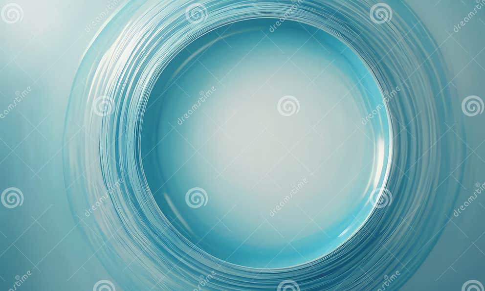 Blue Circular Object with White Center is Centered Against Gradient ...