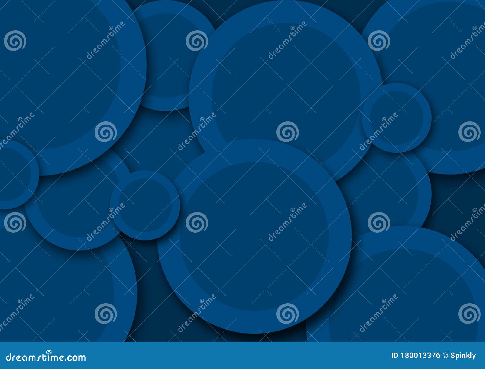 Blue Circular Shaped Background Design for Wallpaper Stock Illustration ...