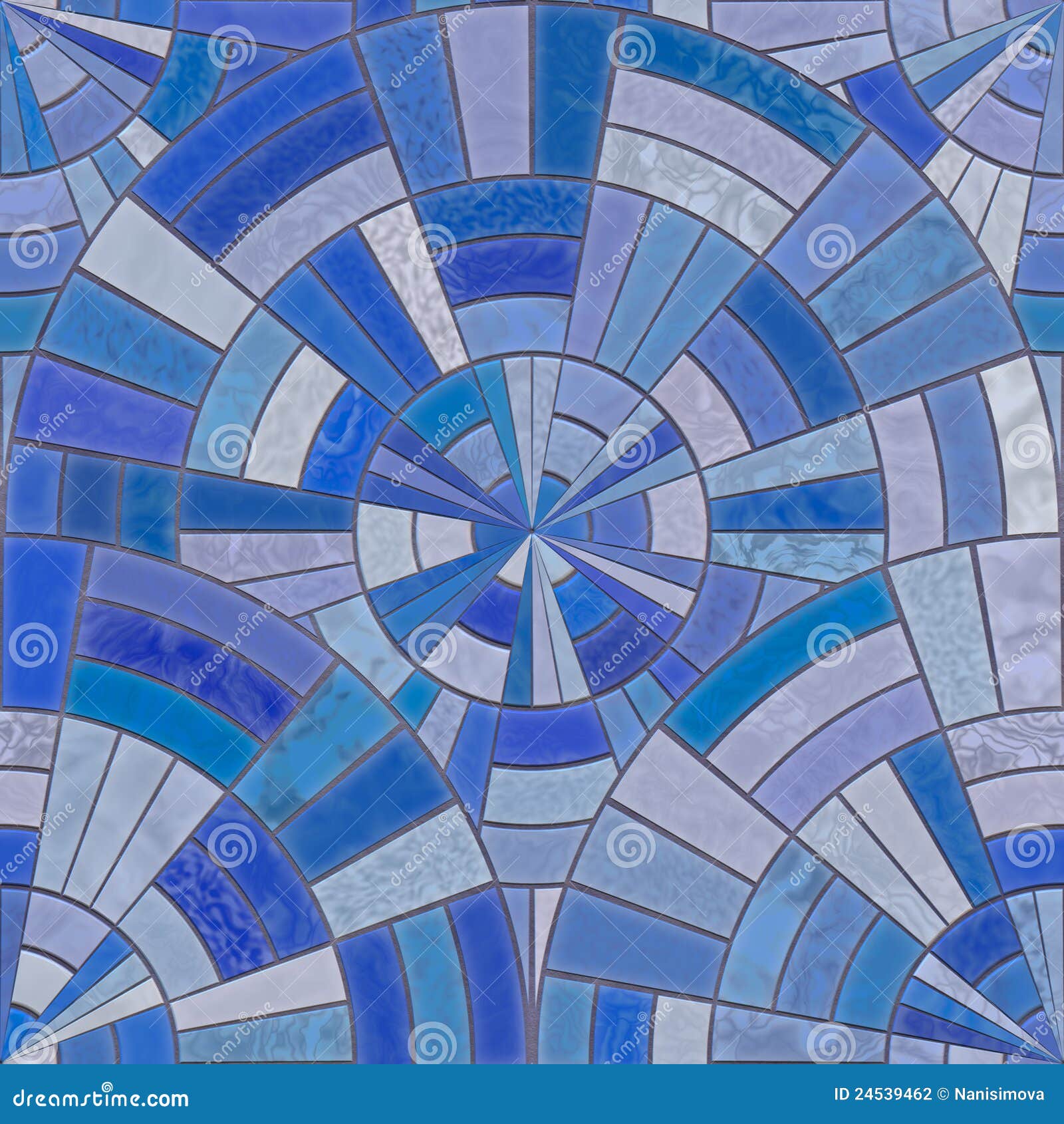 Blue circular tiles stock illustration. Illustration of closeup - 24539462