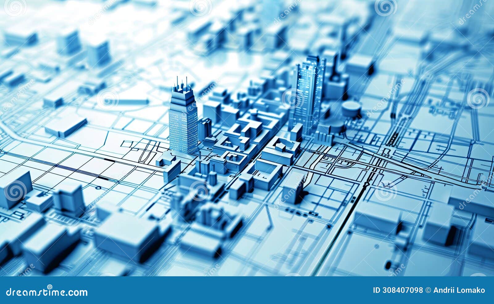 Blue City Map with Buildings and Roads Stock Photo - Image of planning ... Blue City Map with Buildings and Roads Stock Photo - Image of planning ...