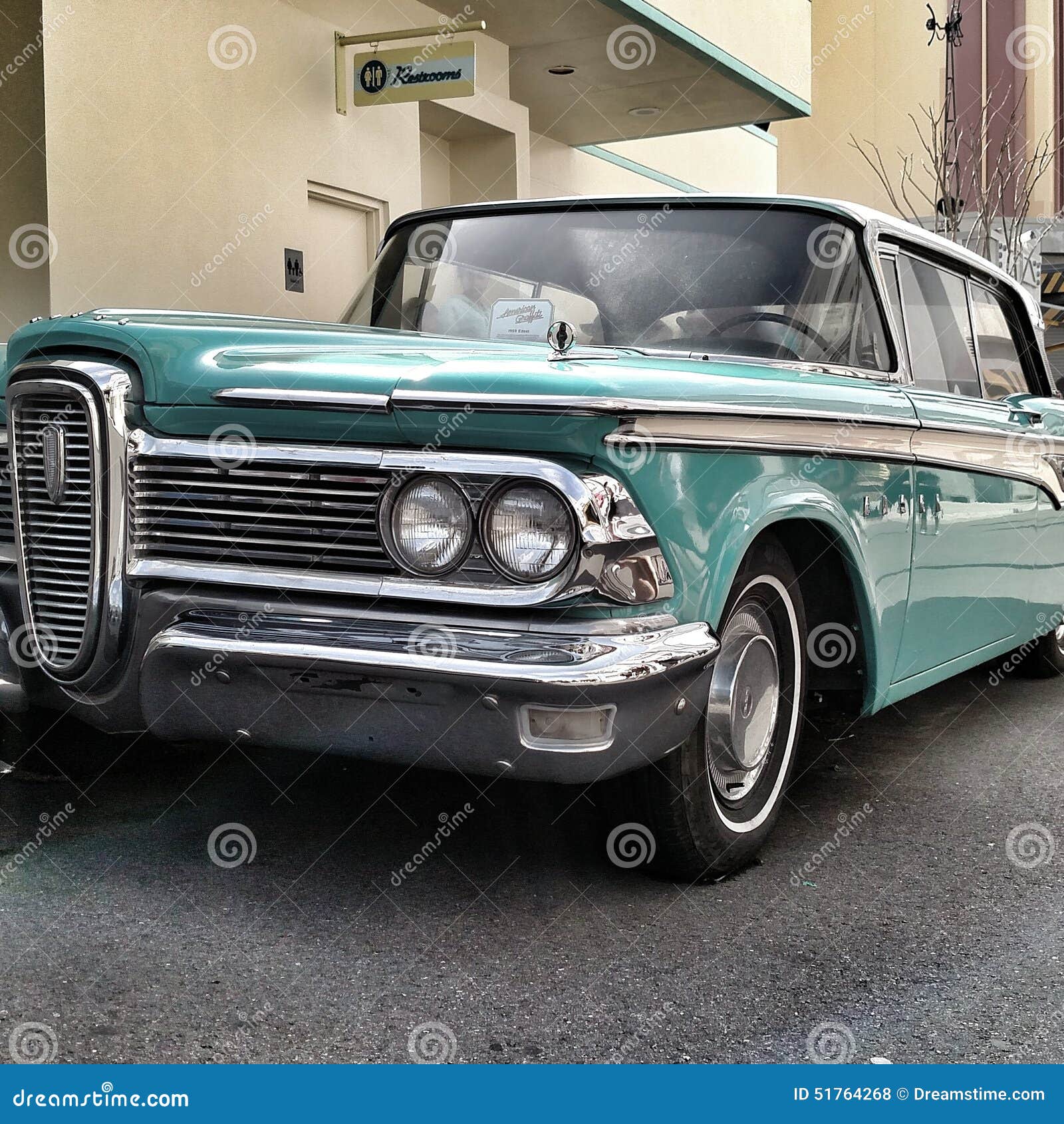 Blue classic car editorial stock photo. Image of classic - 51764268