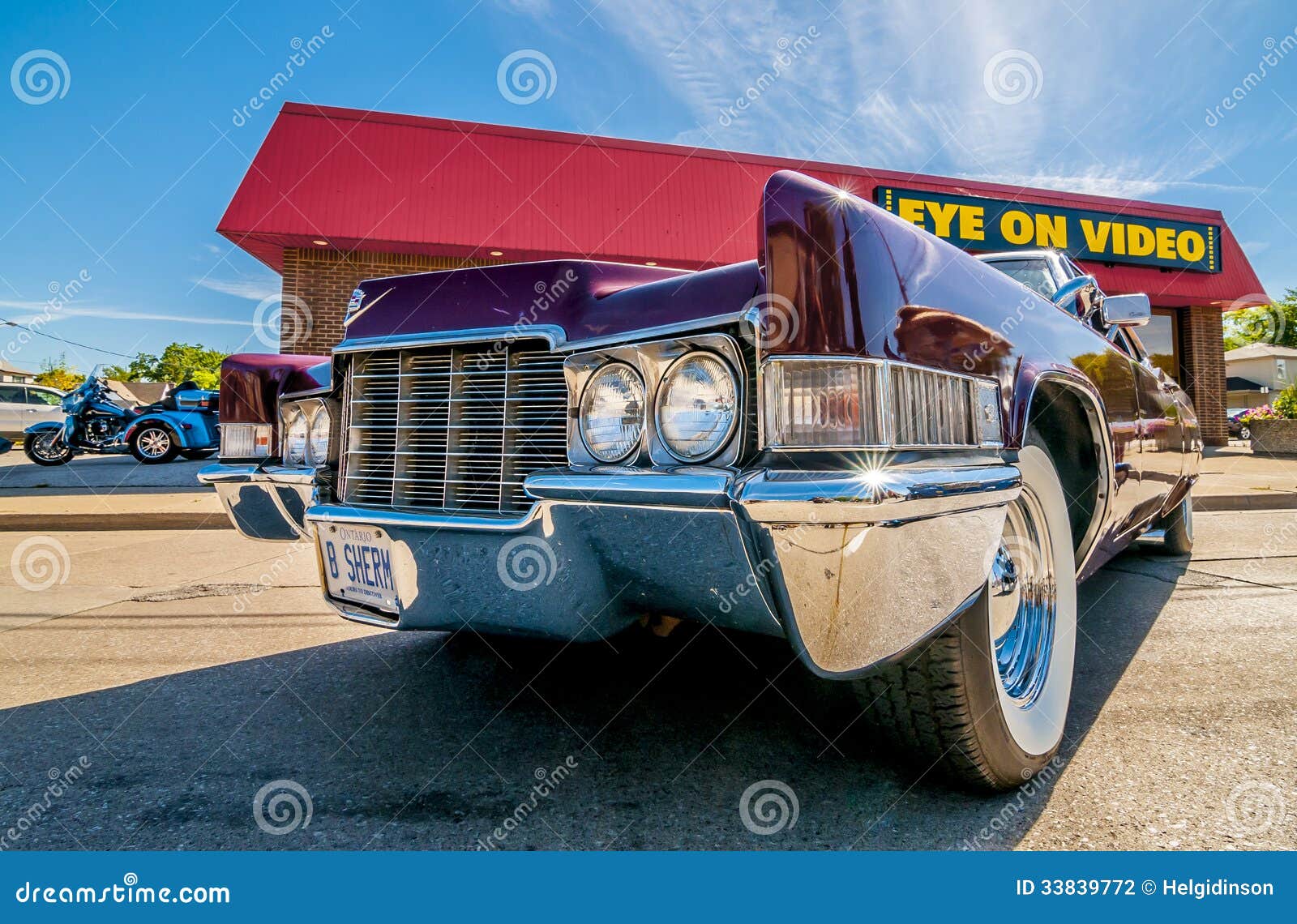 BLue classic car editorial photography. Image of ornate - 33839772