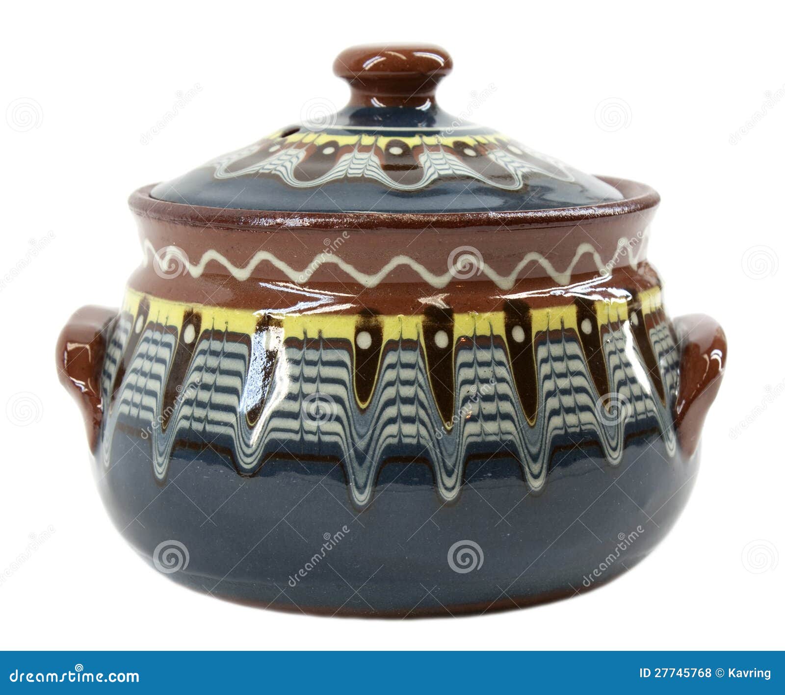 Blue clay pot stock photo. Image of ceramics, colorful - 27745768