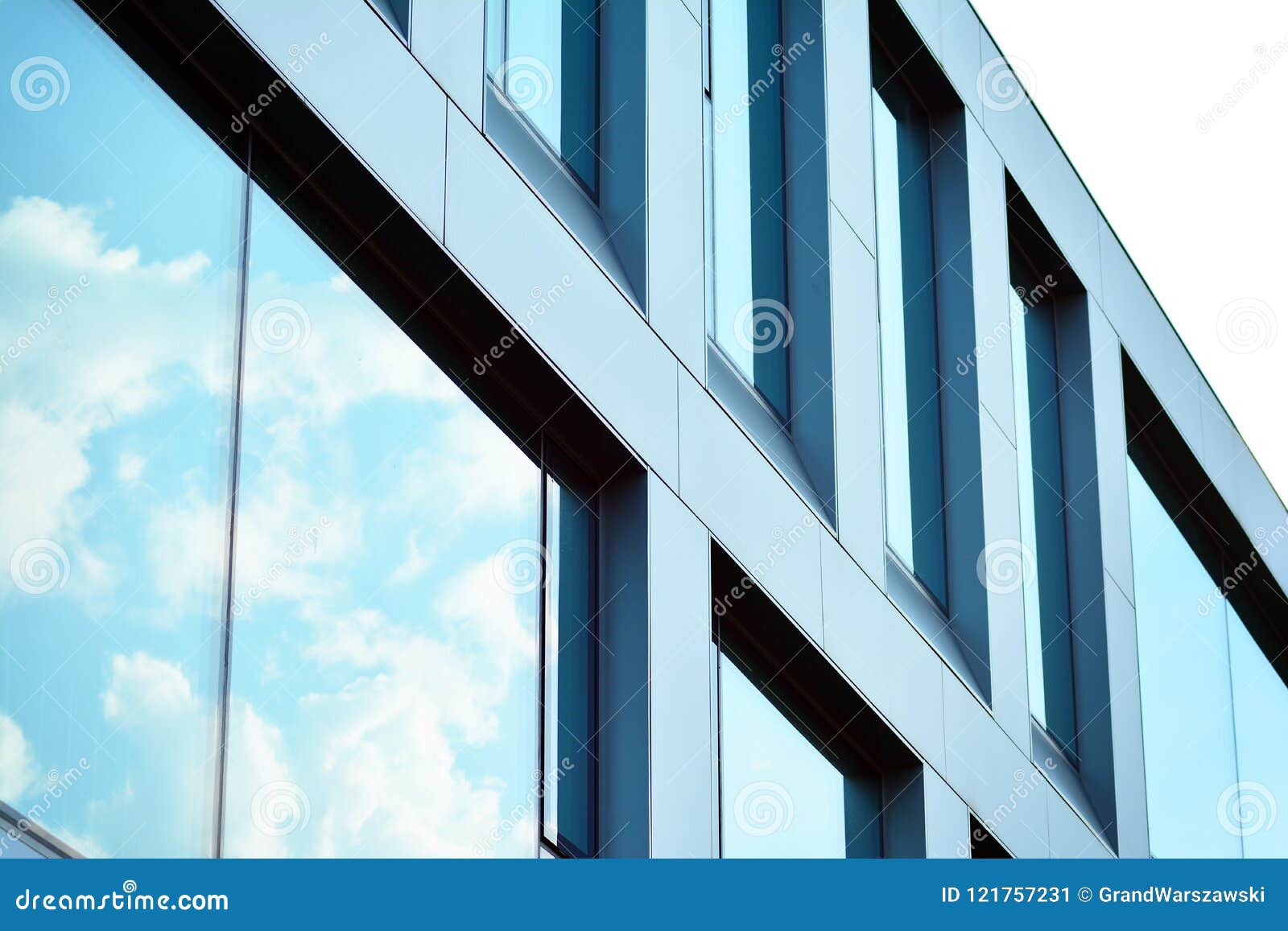 The Windows of a Modern Building for Offices Stock Image - Image of ...