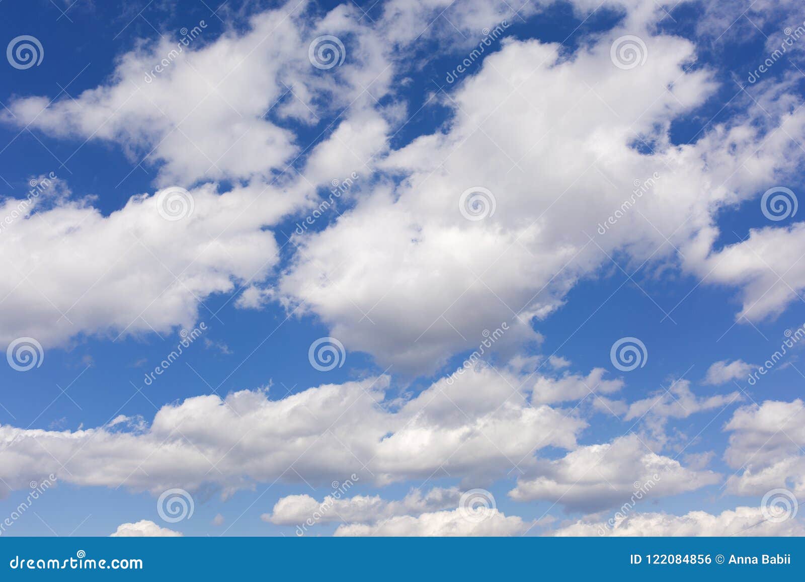 Blue Clean Sky with White Clouds. Stock Photo - Image of meteorology ...