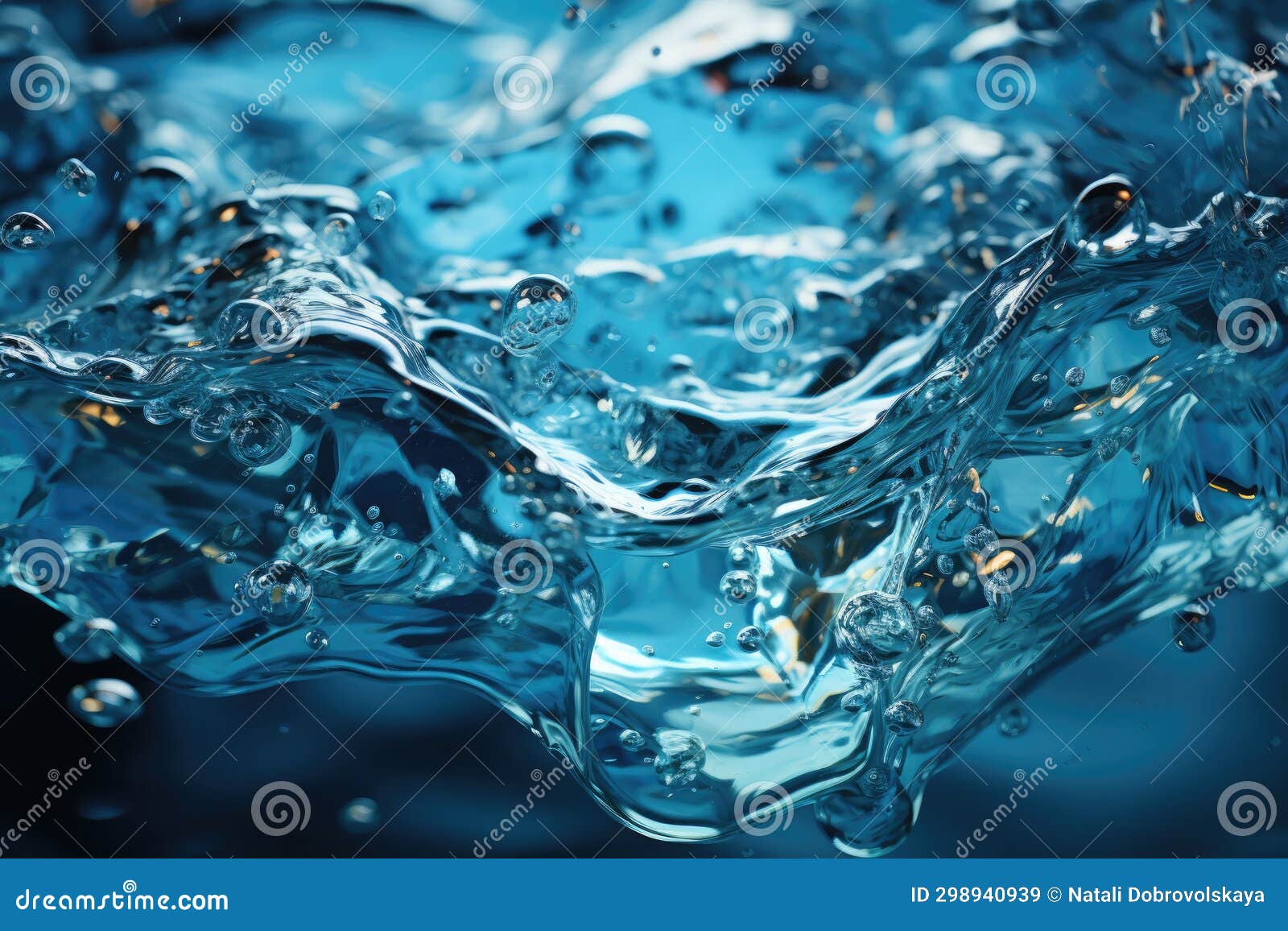 Blue Clear Water Background and Texture Stock Image - Image of delta ...