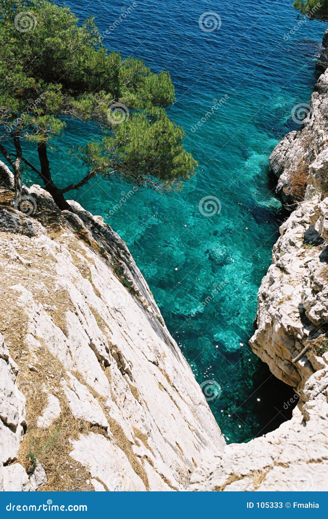 Blue cliff stock image. Image of ocean, steep, turquoise - 105333