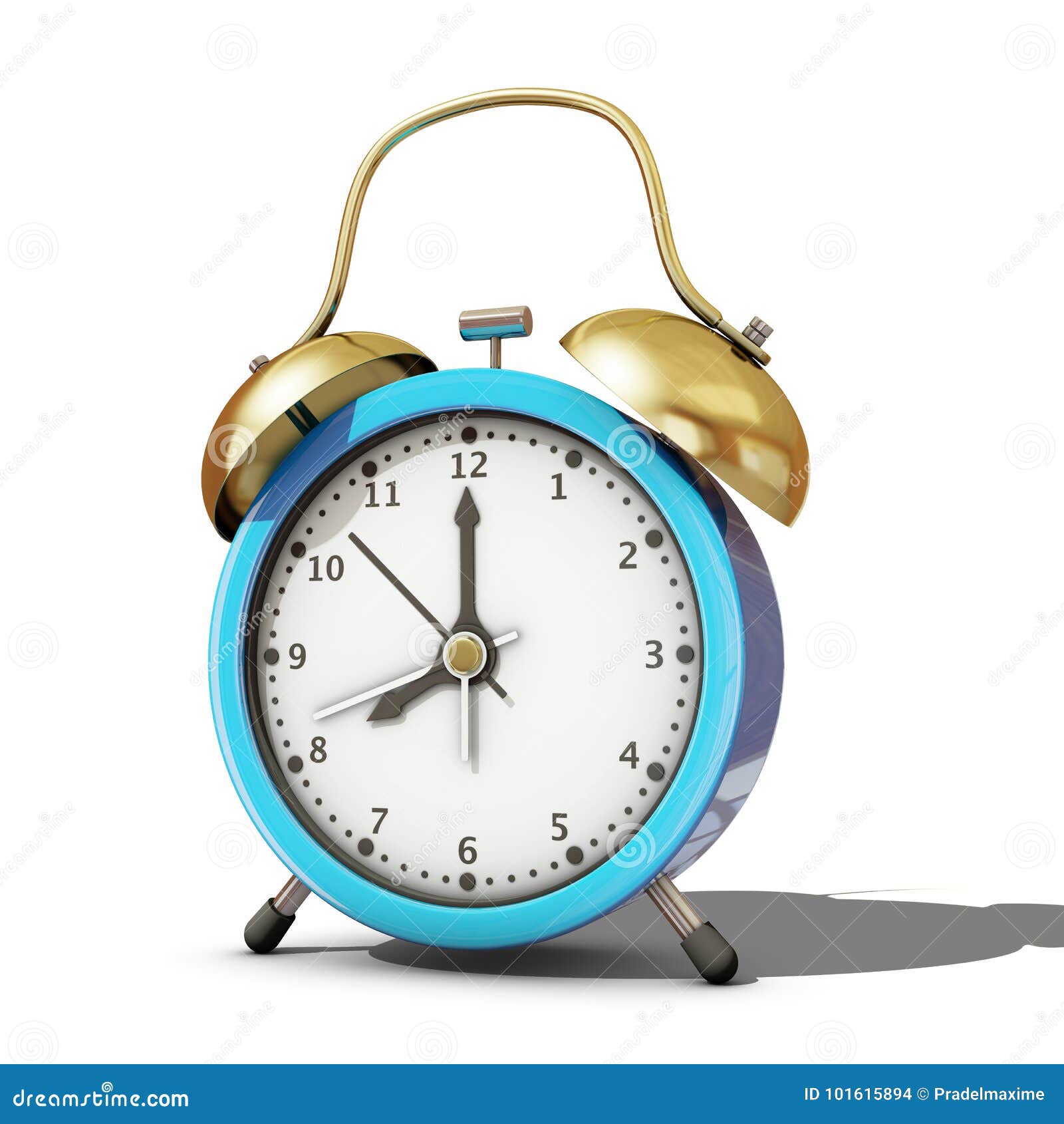 Blue clock stock illustration. Illustration of classic - 101615894