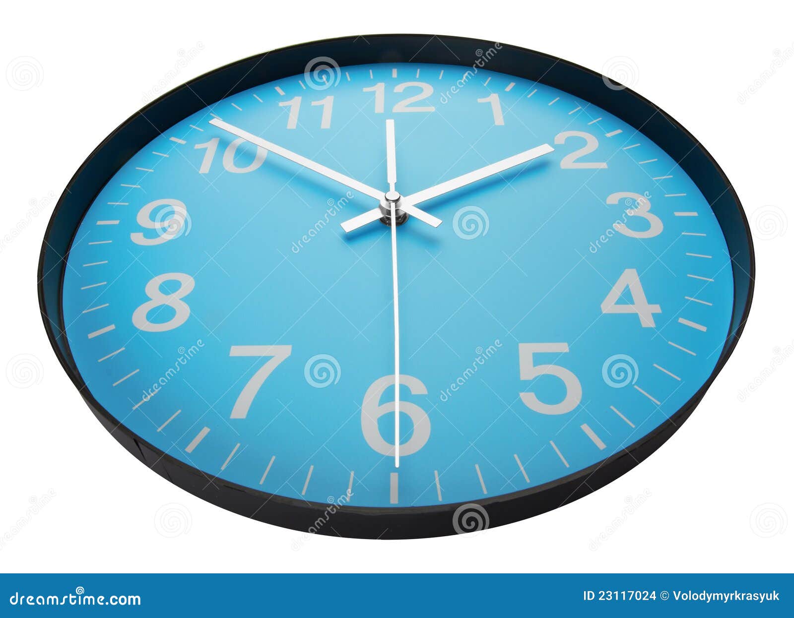 Blue clock face stock photo. Image of analog, modern - 23117024