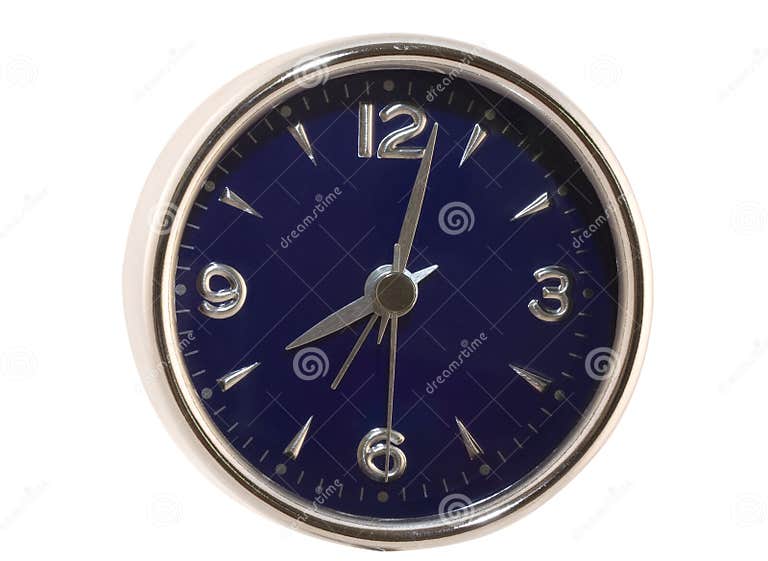 Blue Clock Face stock photo. Image of silver, blue, hands - 3941204
