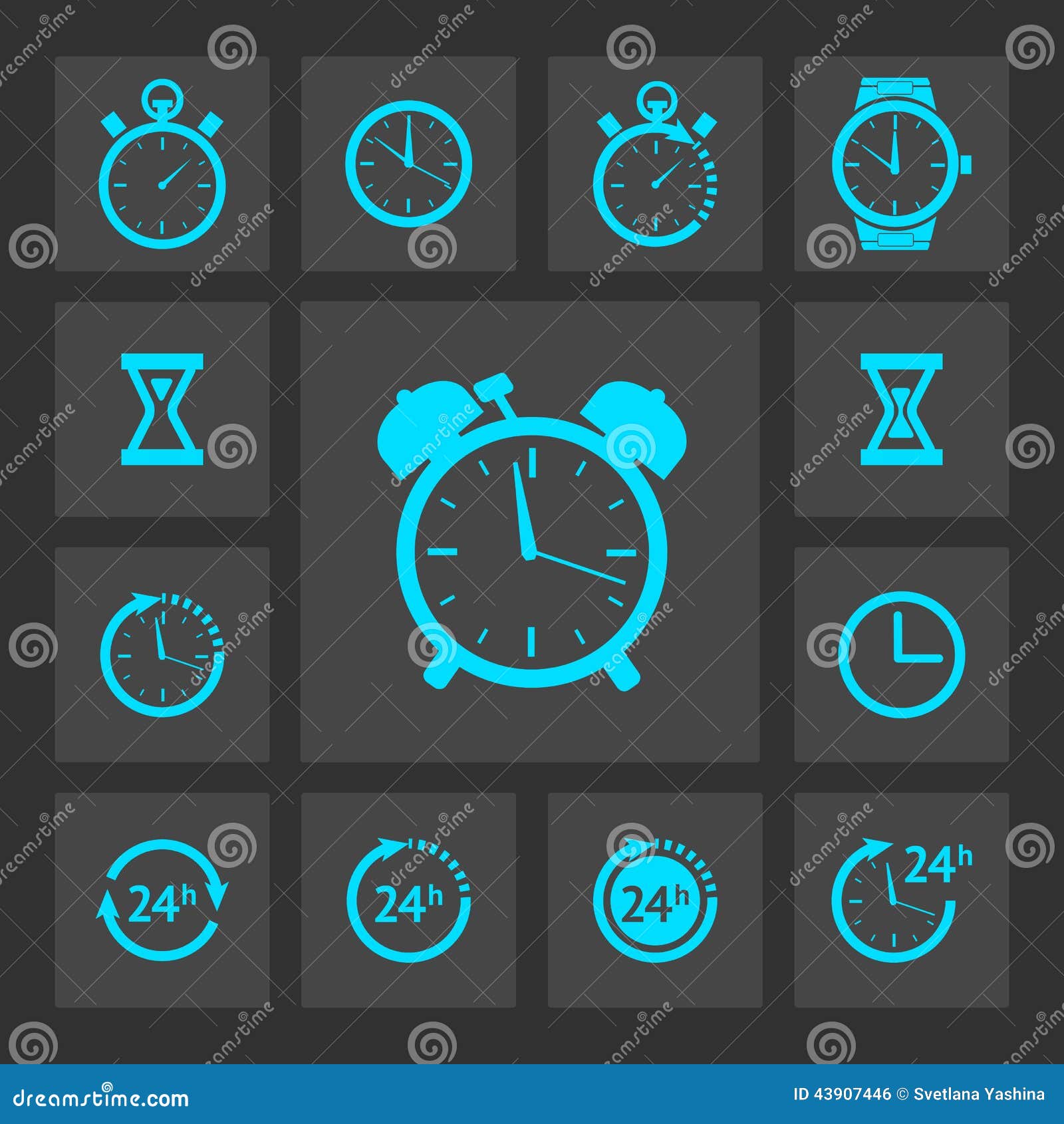 Blue Clock Icons Set Stock Illustrations – 4,131 Blue Clock Icons Set ...