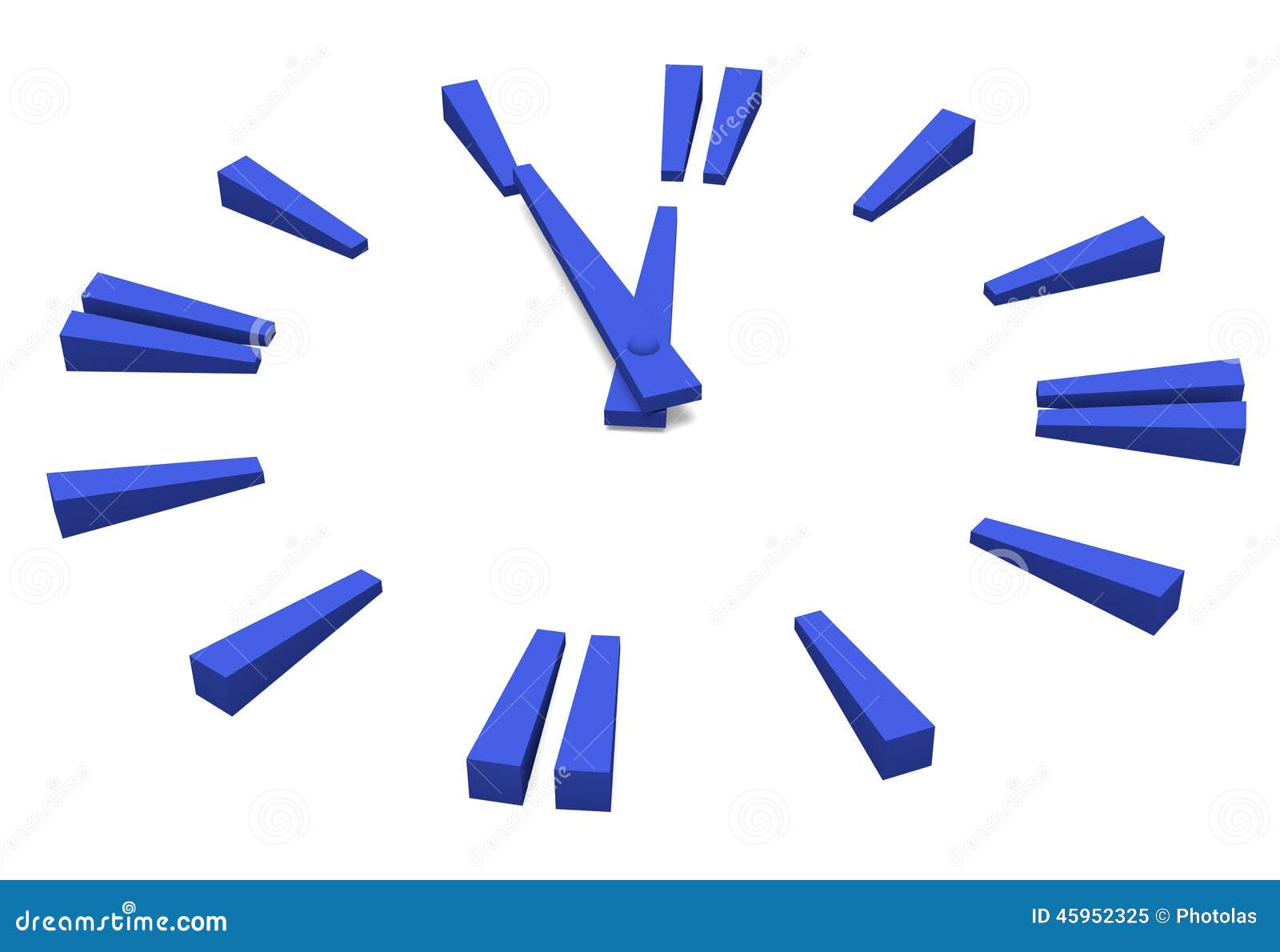 Blue clock illustration stock illustration. Illustration of clock ...