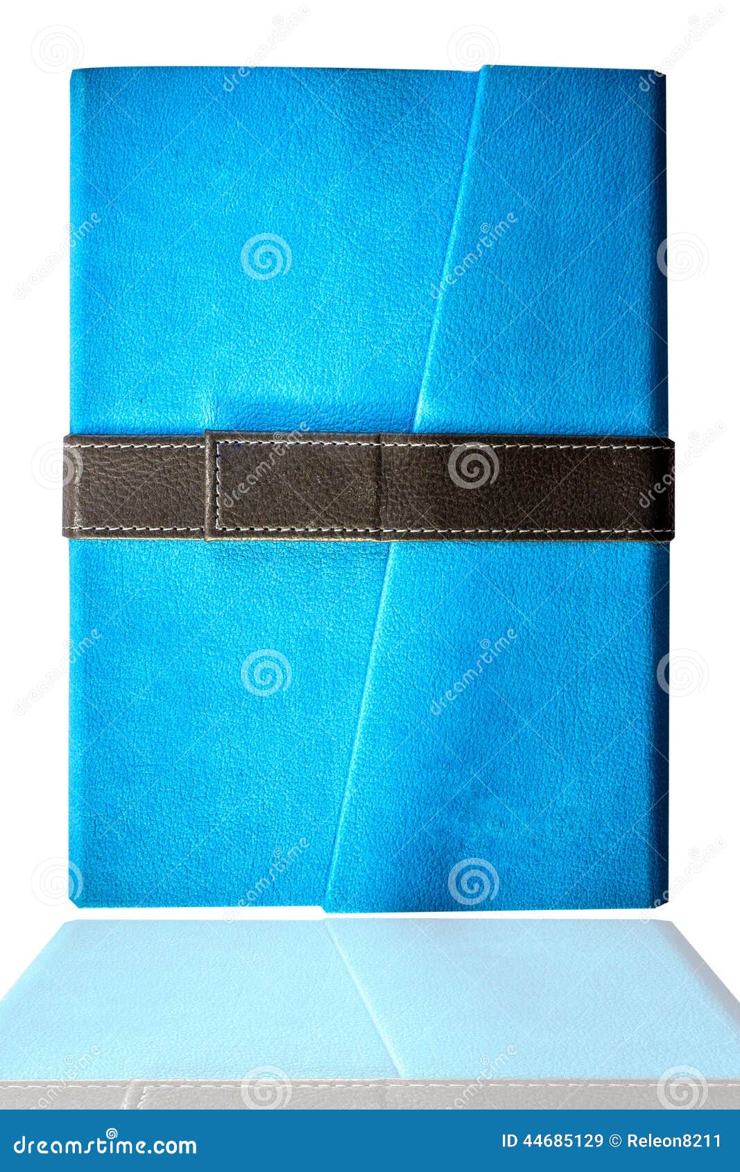 Blue Closed Book Isolated Over White Background Stock Image - Image of ...