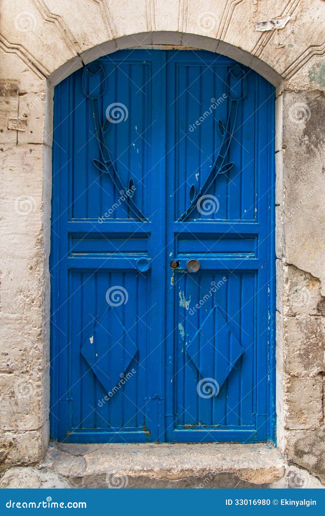 Blue Closed Door stock photo. Image of gate, wood, front - 33016980