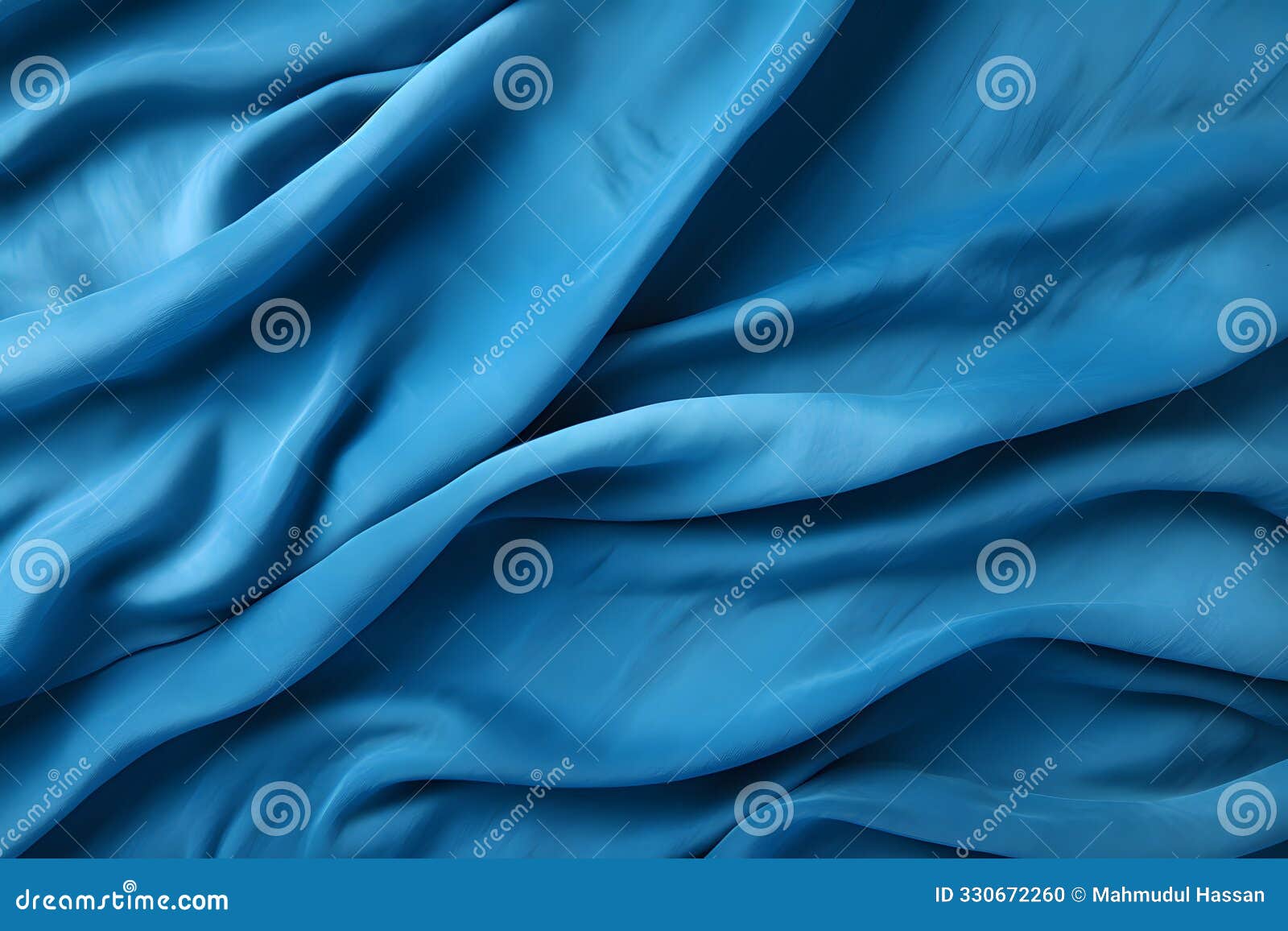 Blue Cloth Background Texture. Blue Crumpled Fabric Background Texture ...
