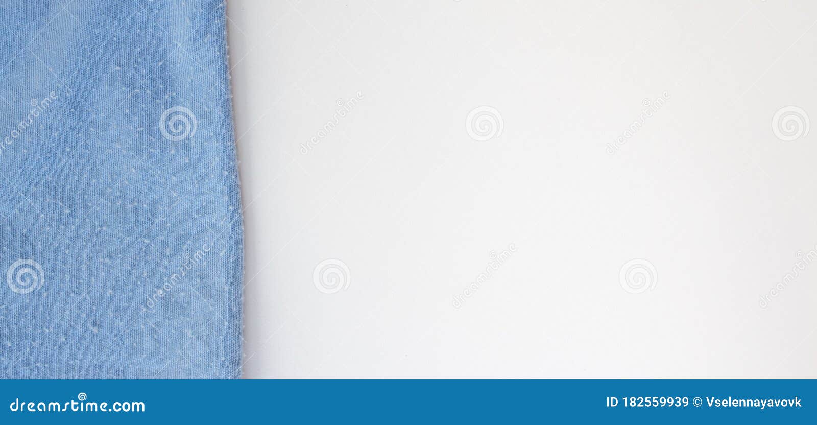Blue Clothes in Spools on White Background Close-up with Copy Space ...