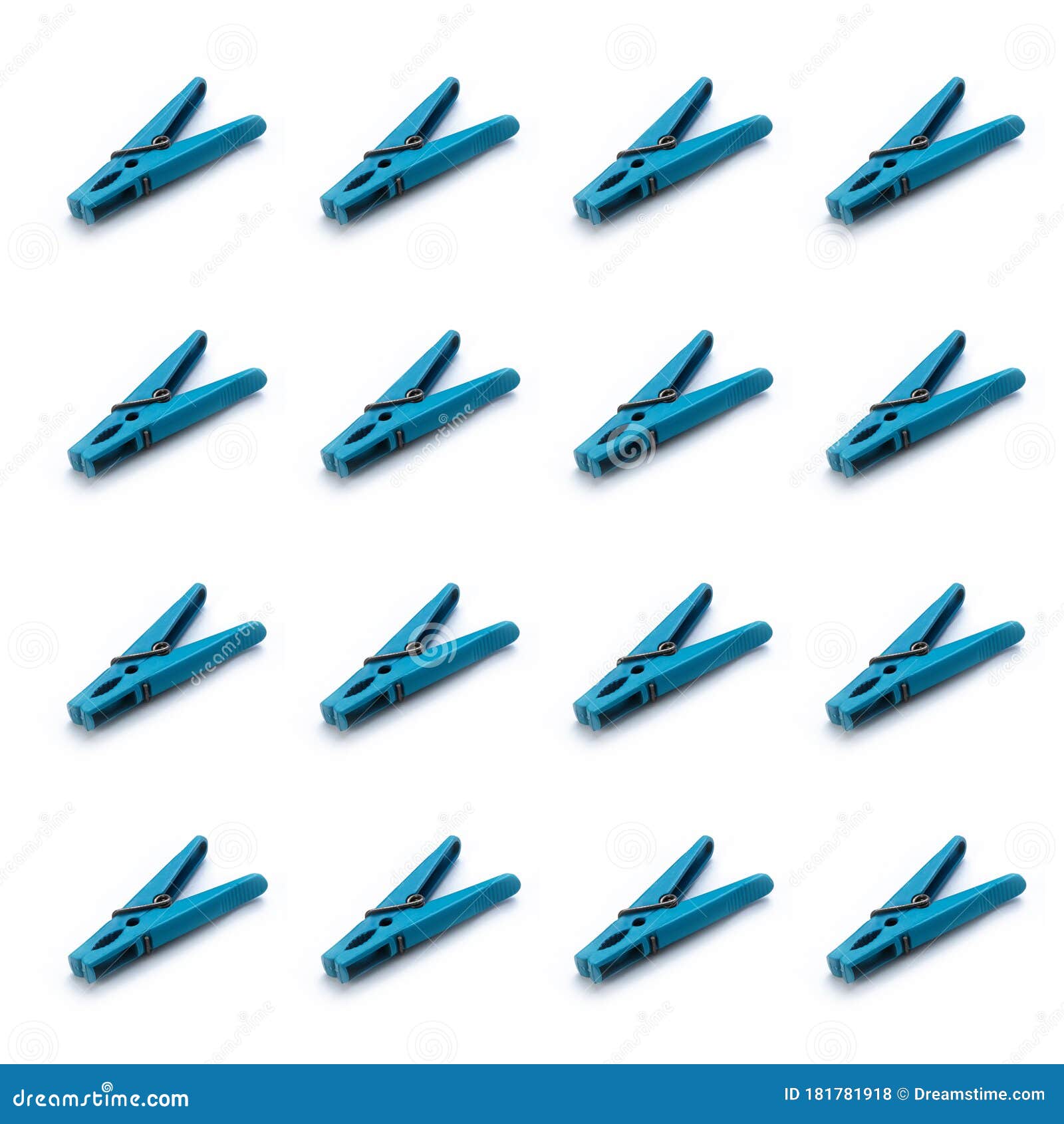Blue Clothespin for Drying Clothes Pattern Stock Photo - Image of blue ...