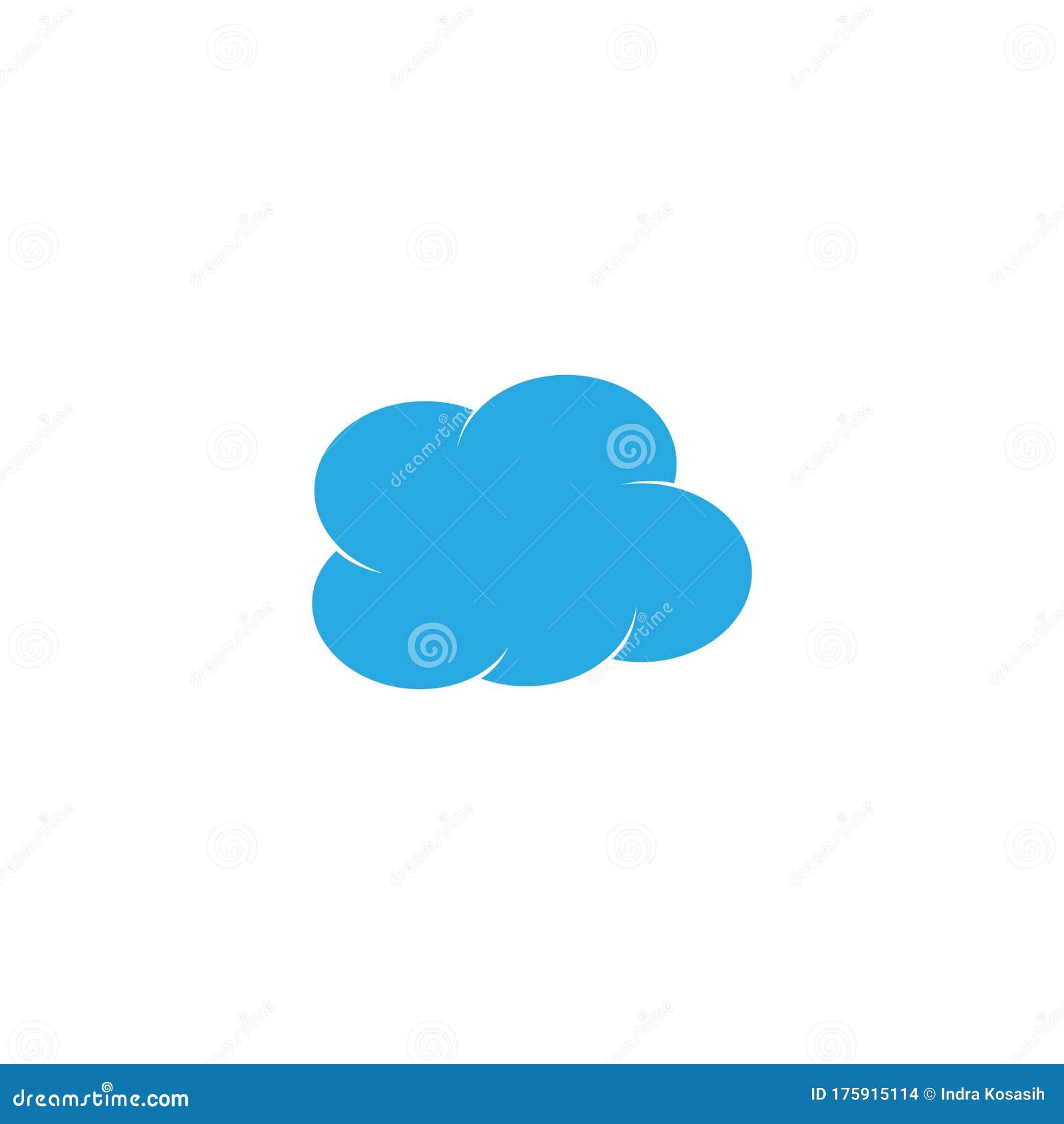 Blue Cloud Logo Vector Icon Design Stock Vector - Illustration of ...