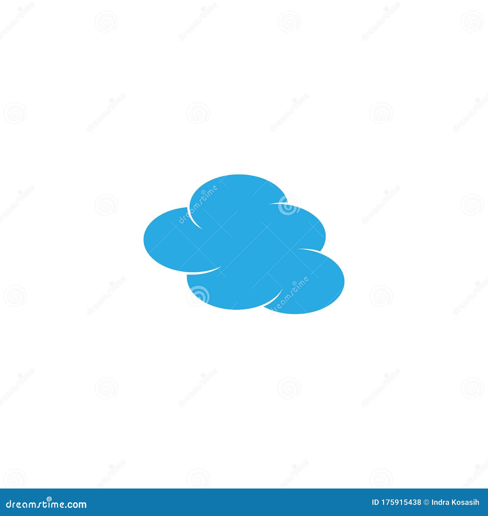 Blue Cloud Logo Vector Icon Design Stock Vector - Illustration of ...