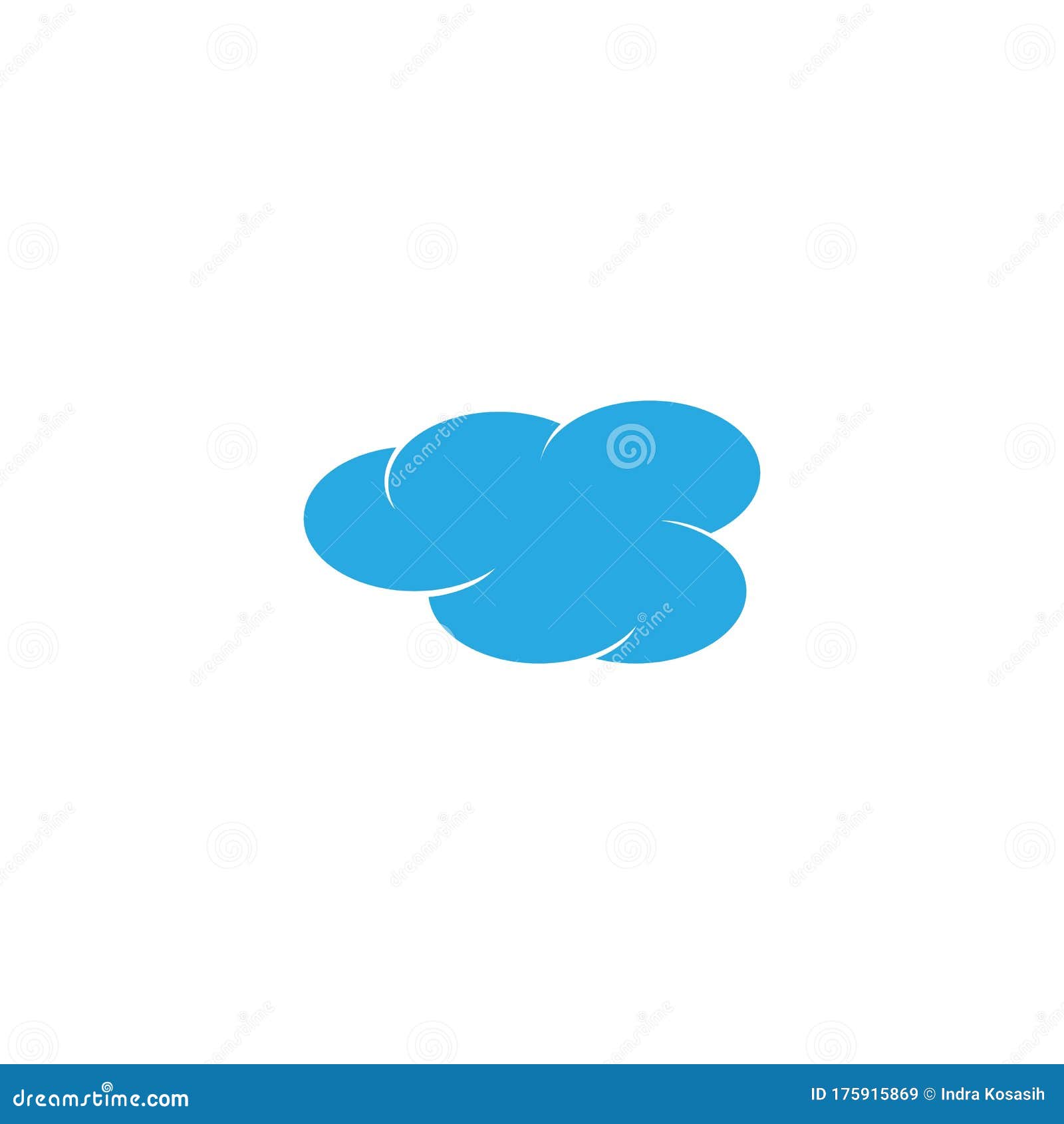Blue Cloud Logo Vector Icon Design Stock Vector - Illustration of data ...