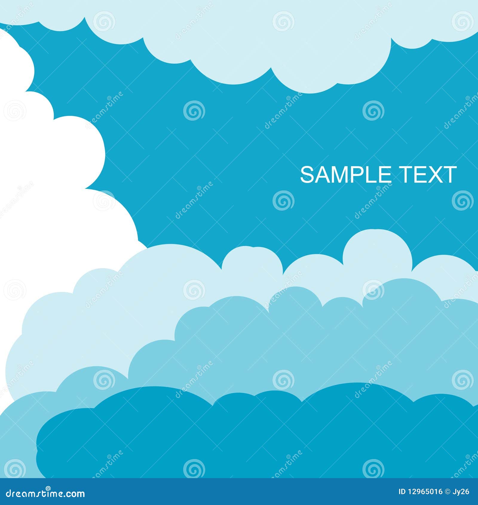 Blue cloud vector stock vector. Illustration of accent - 12965016