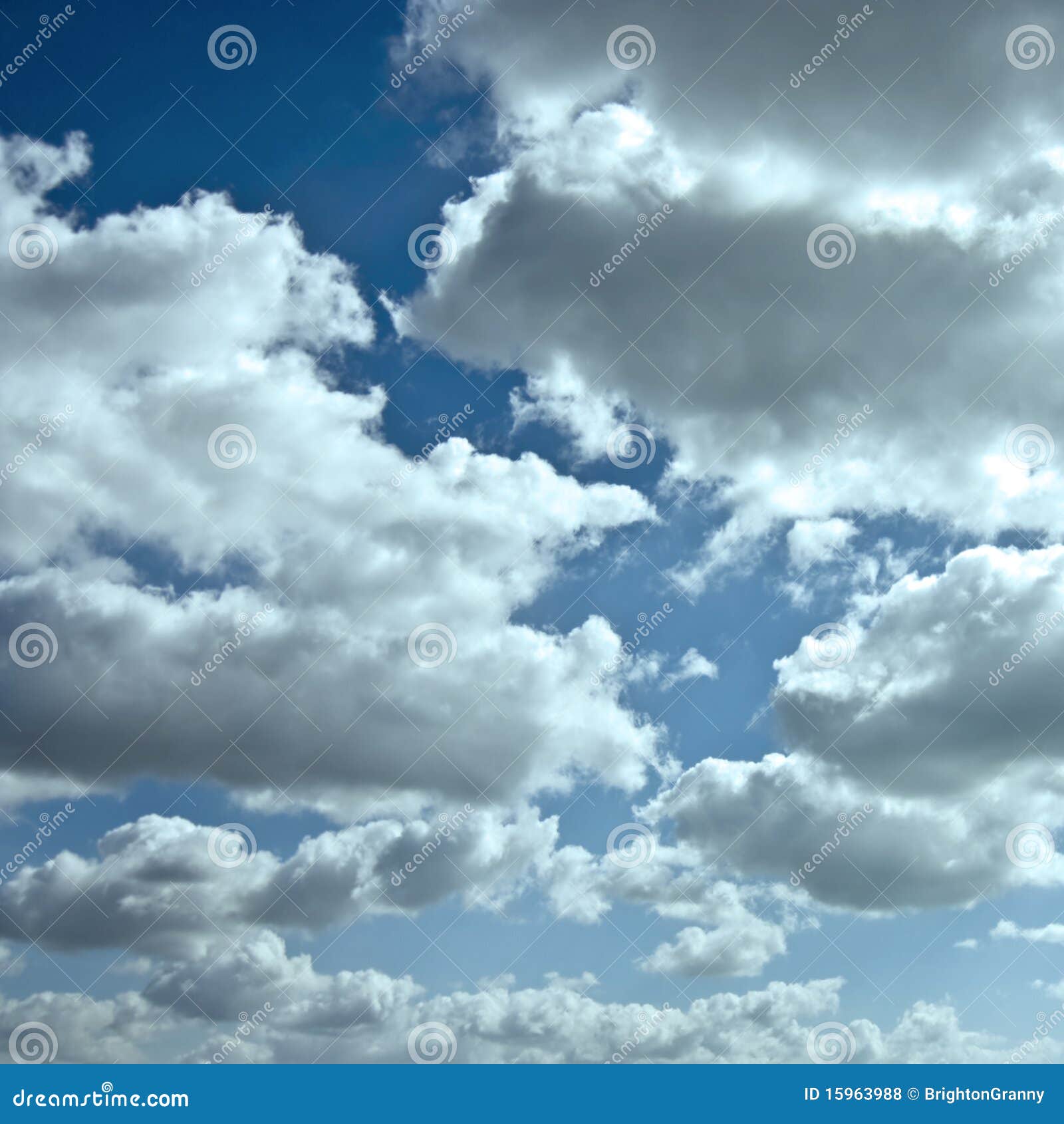 Blue clouds stock photo. Image of vapour, cloudiness - 15963988