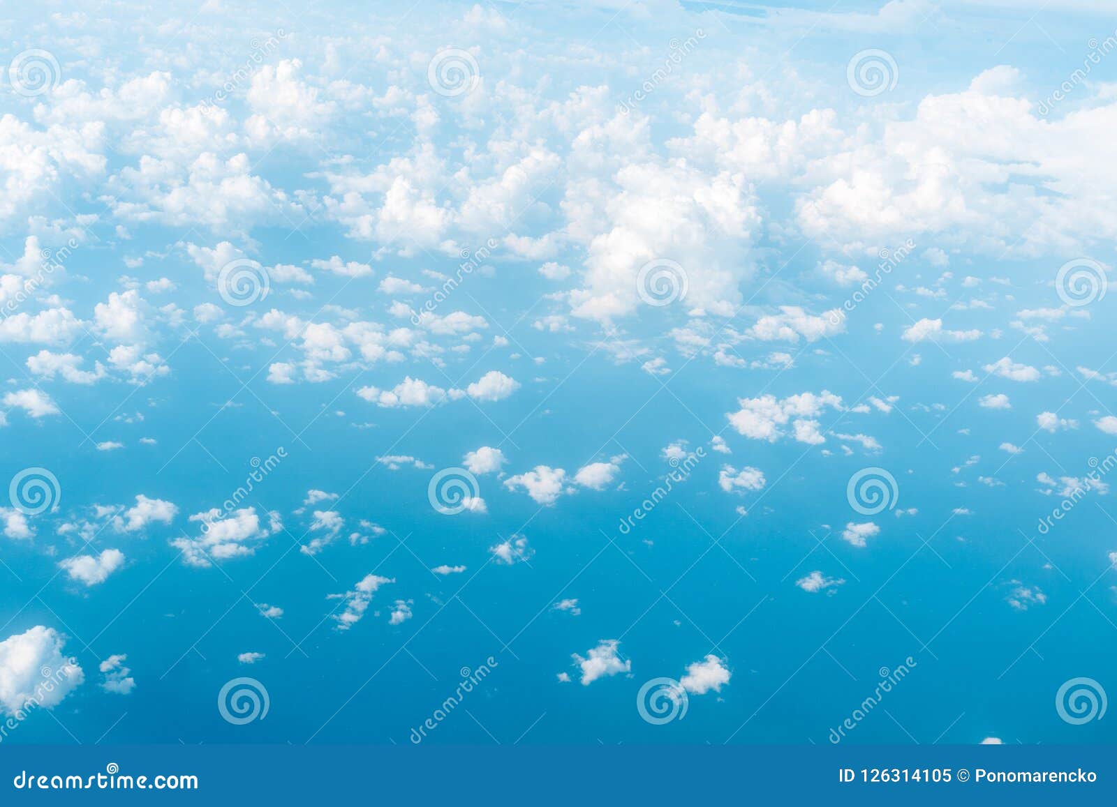 Clouds and Sky from the Bird View Stock Image - Image of natural ...