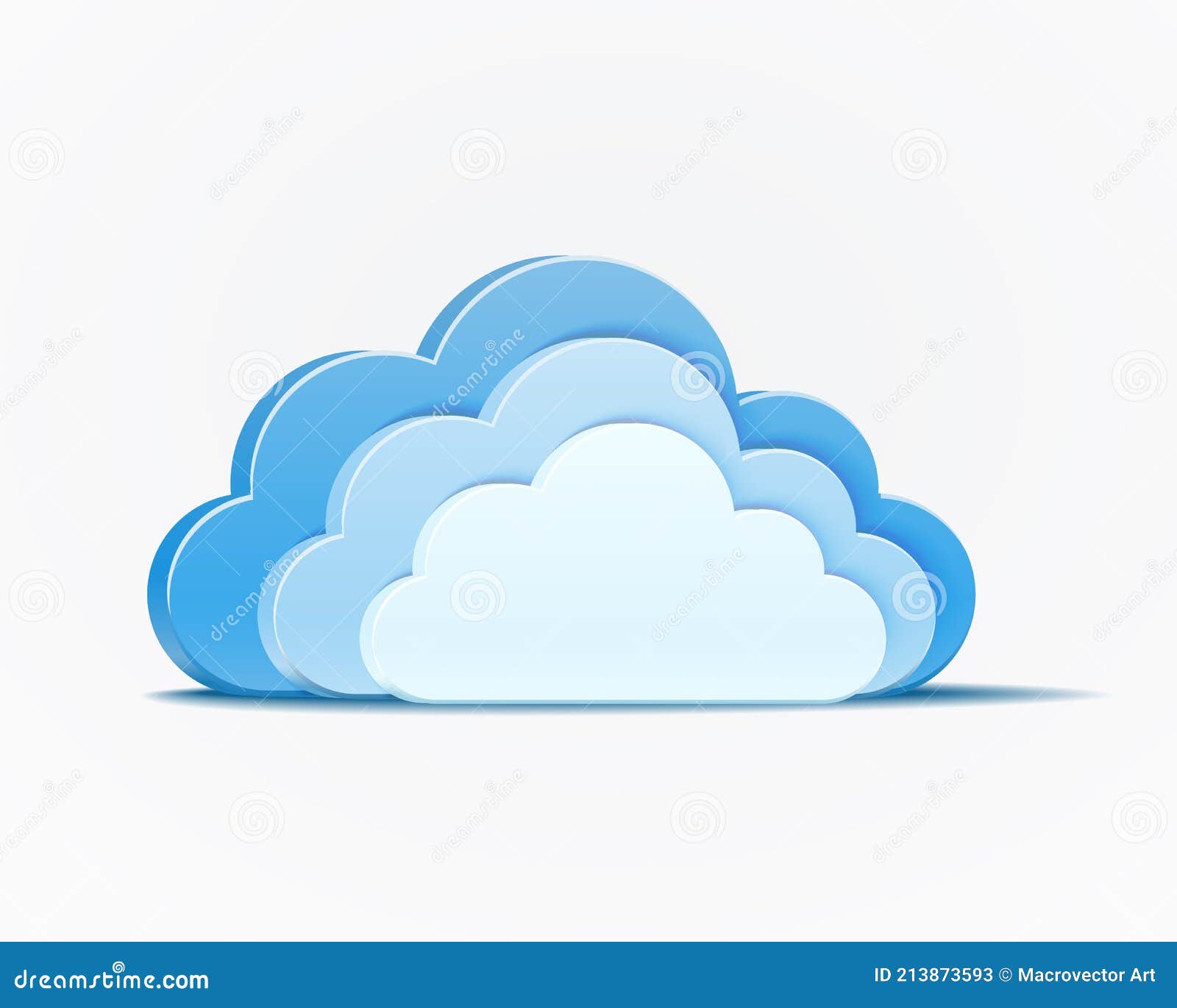 Blue Clouds Design Vector Illustration Stock Vector - Illustration of ...