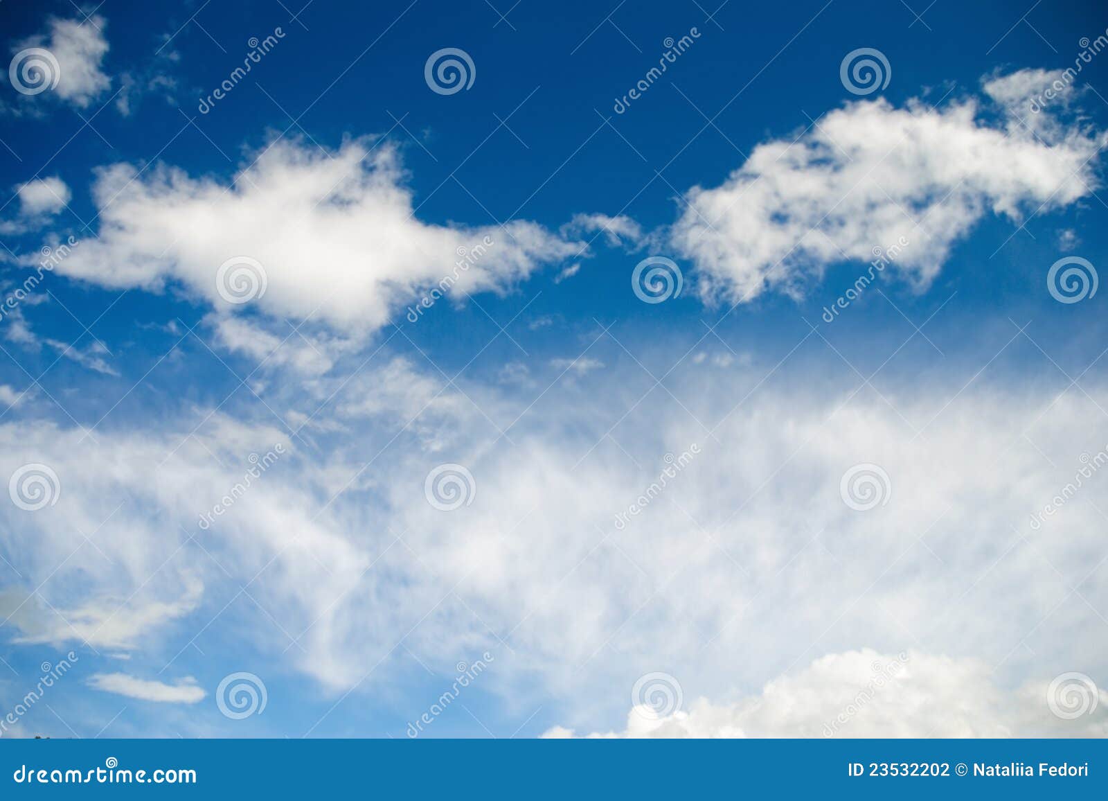 Blue cloudscape stock photo. Image of wind, nature, seasonal - 23532202