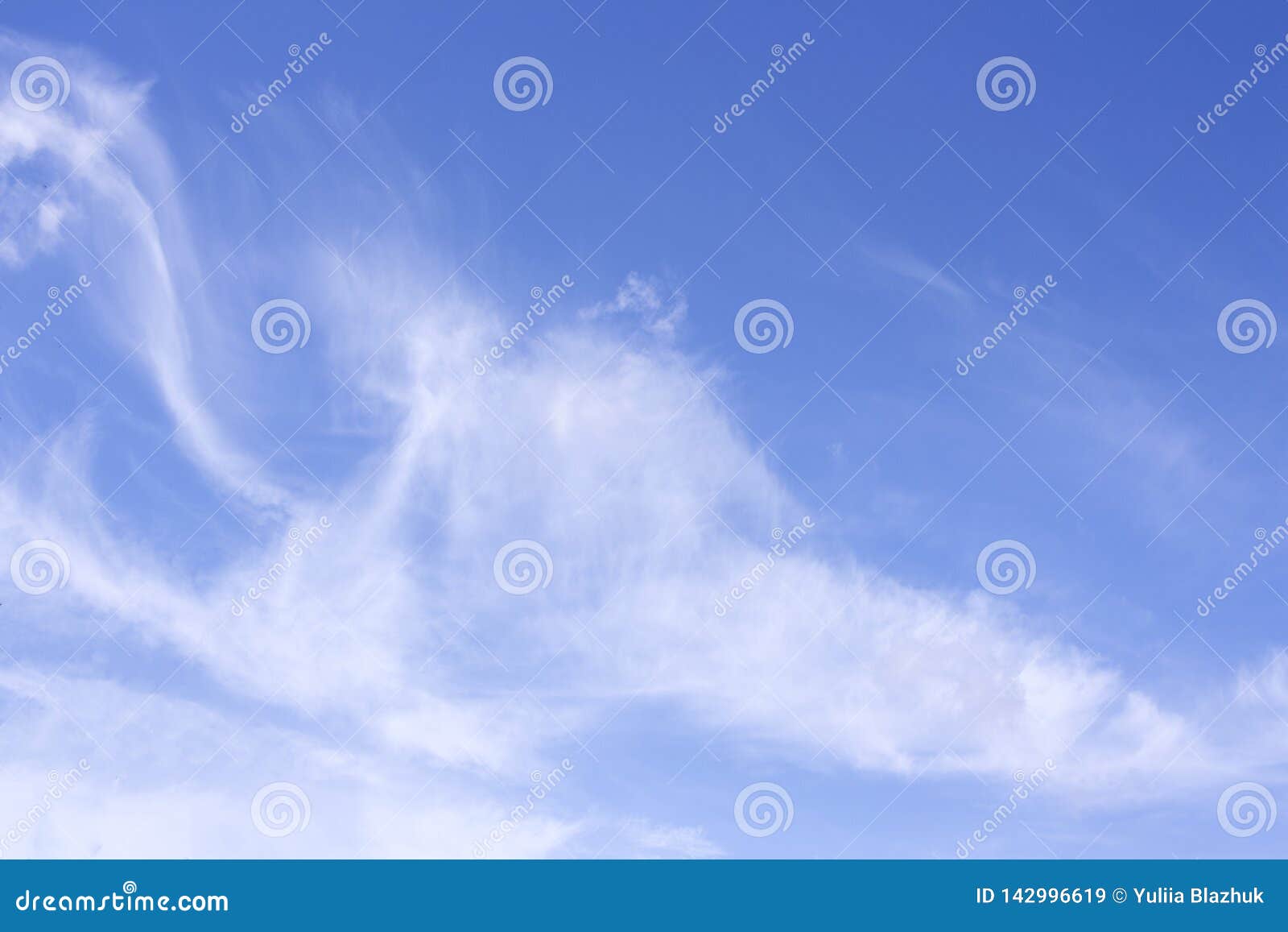 Blue Cloudy Dramatic Sky Background Stock Image - Image of background ...