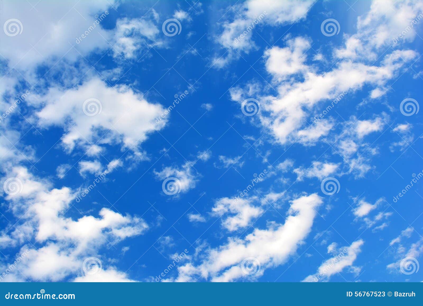 Blue cloudy sky stock image. Image of background, wallpaper - 56767523