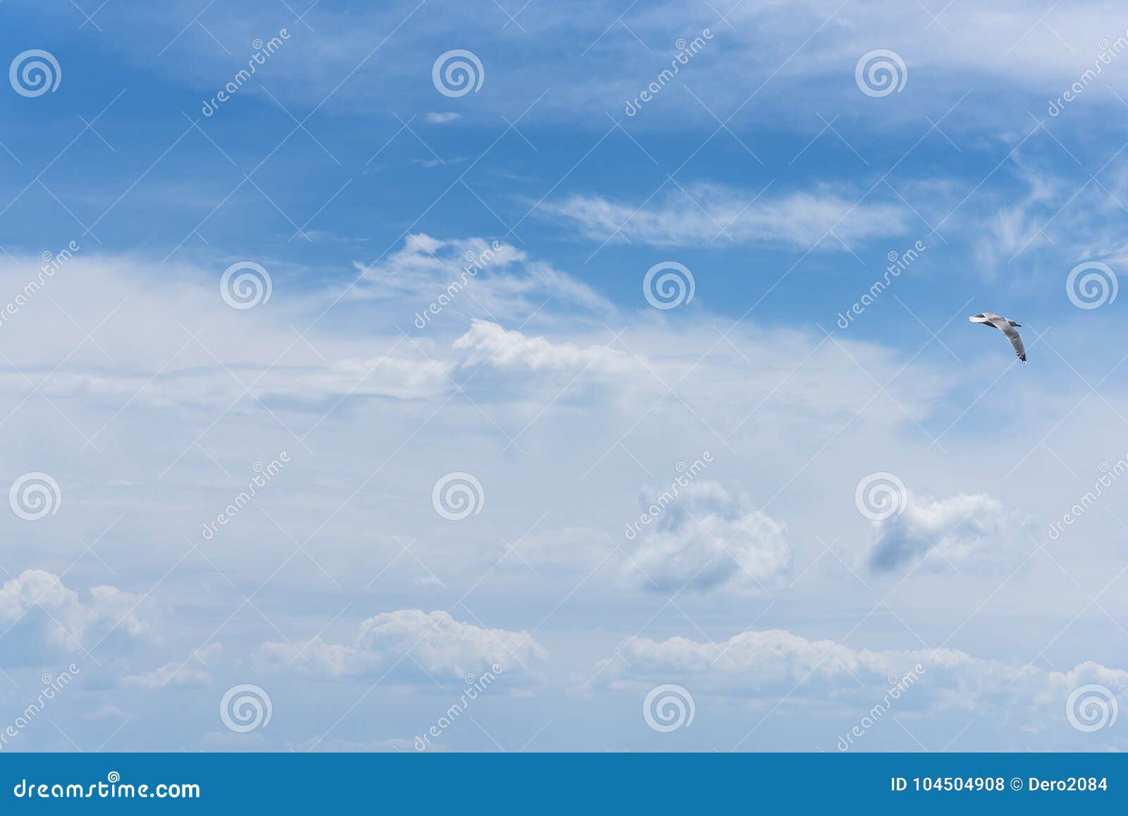 Blue Cloudy Sky, Sky Background with Place for Text Stock Photo - Image ...